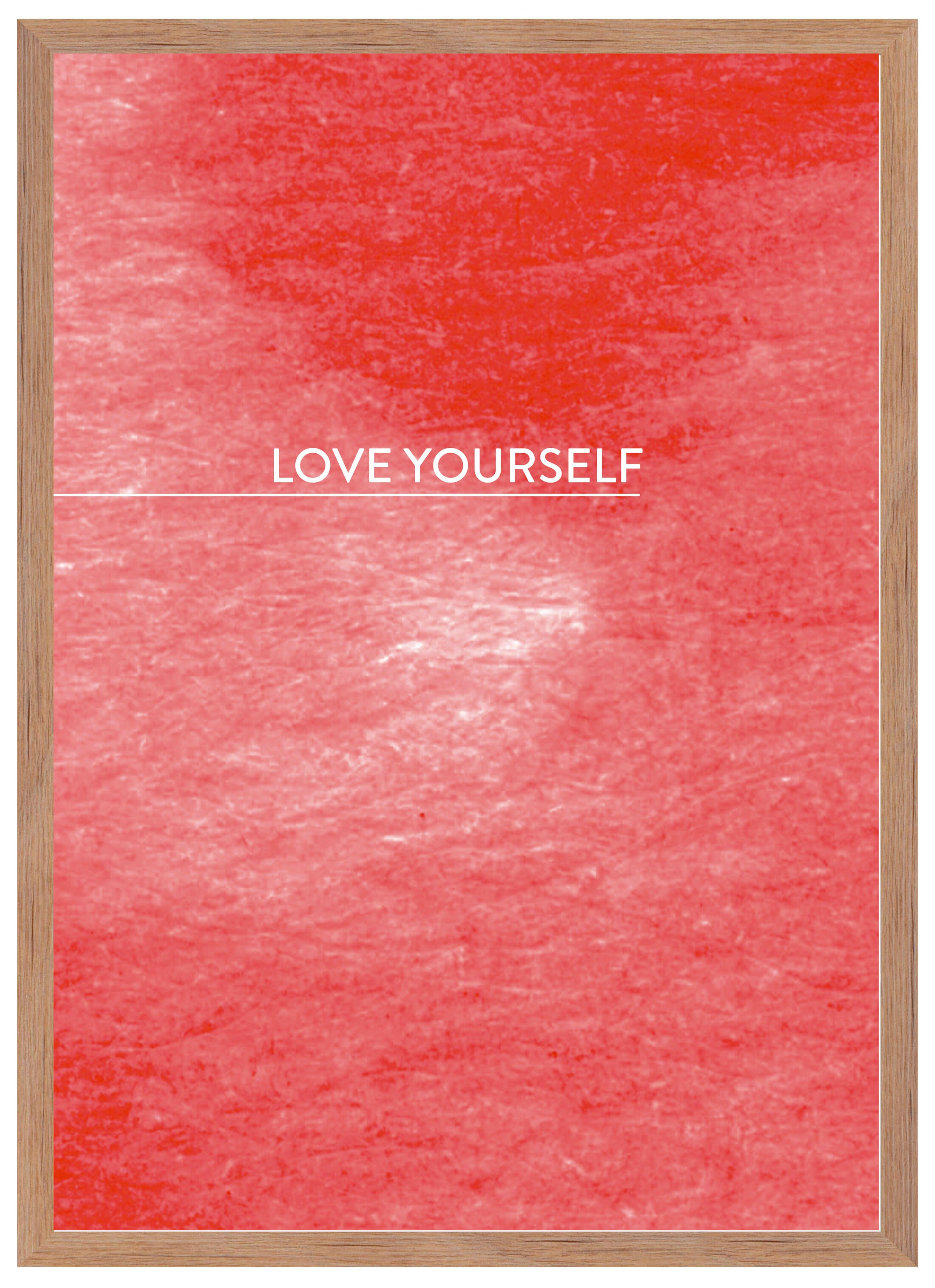 Cuadro pintado con marco Heart 70 cm x 50 cm | Leroy Merlin