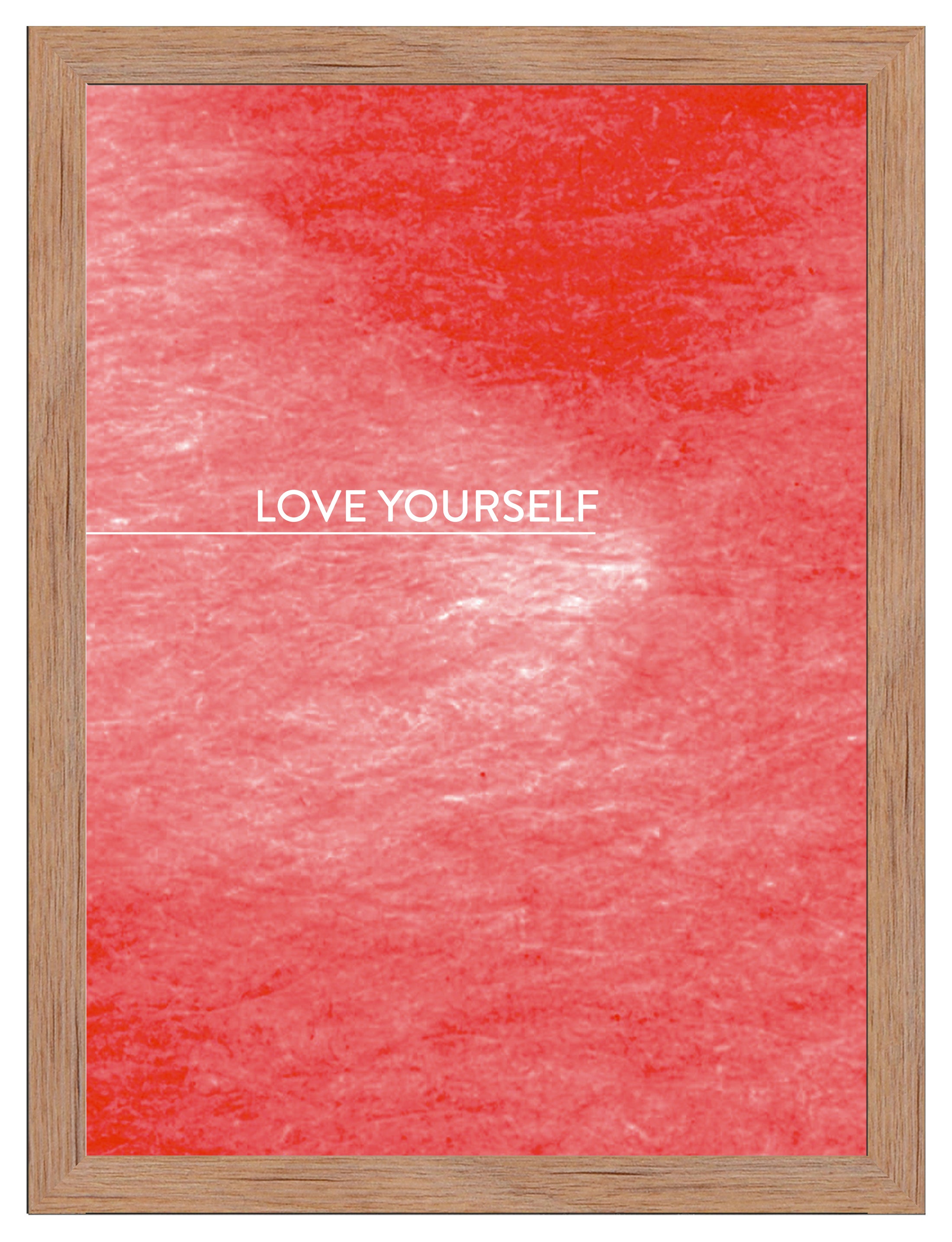 Cuadro pintado con marco Heart 30 cm x 40 cm | Leroy Merlin