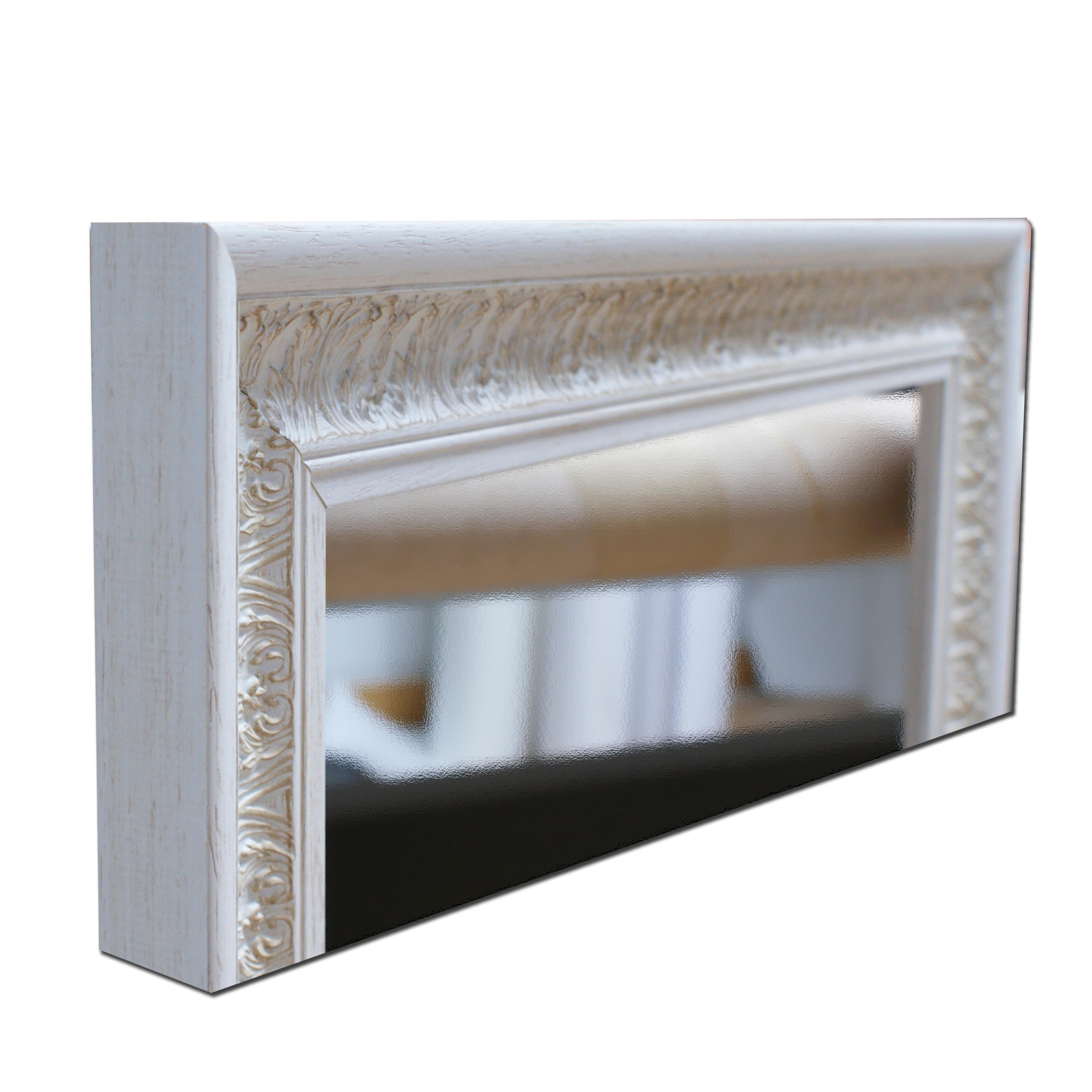 Espejo enmarcado rectangular Inca blanco 64 x84 cm | Leroy Merlin