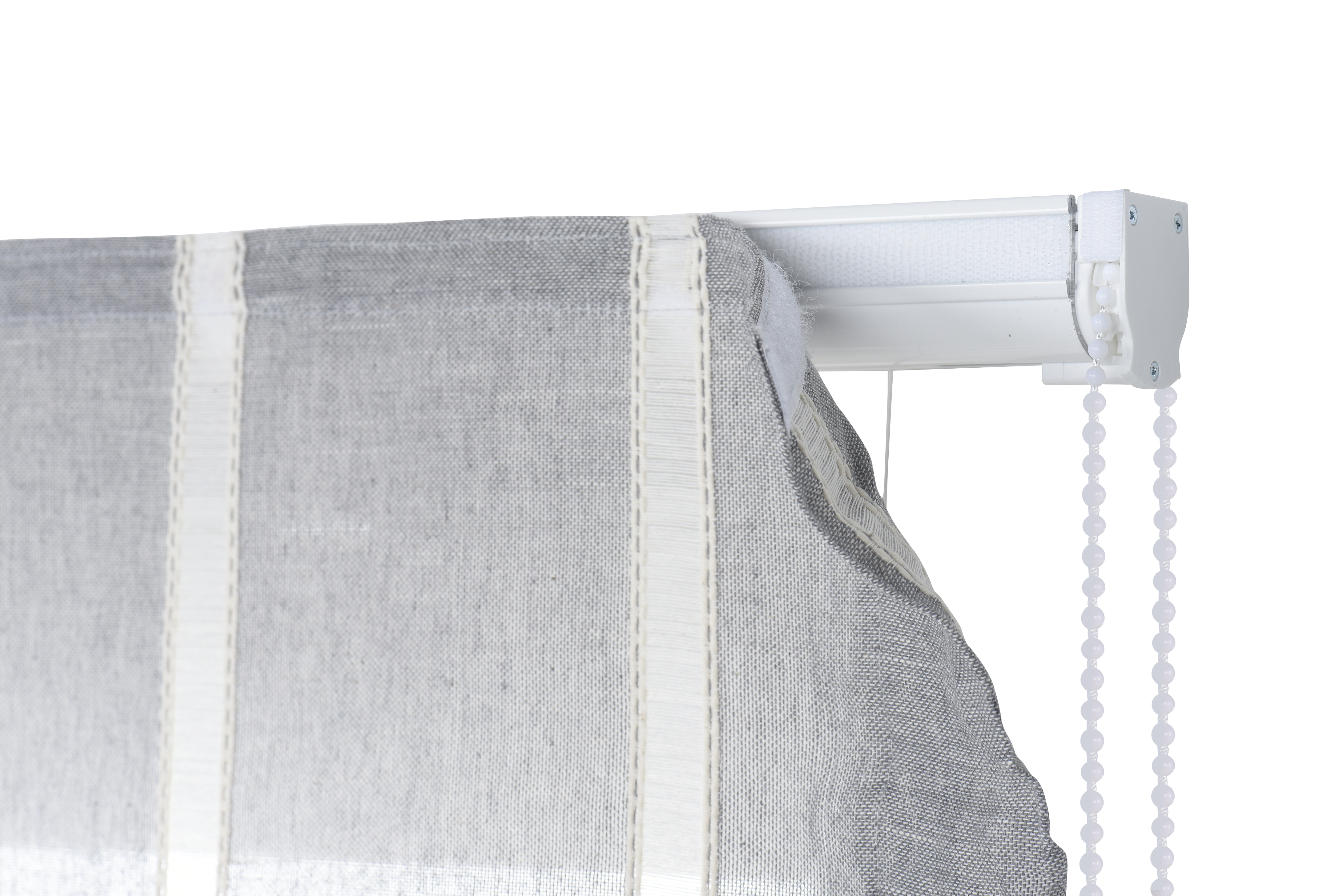 Estor plegable paqueto semi-trasparente con cadena Caños poliéster ...