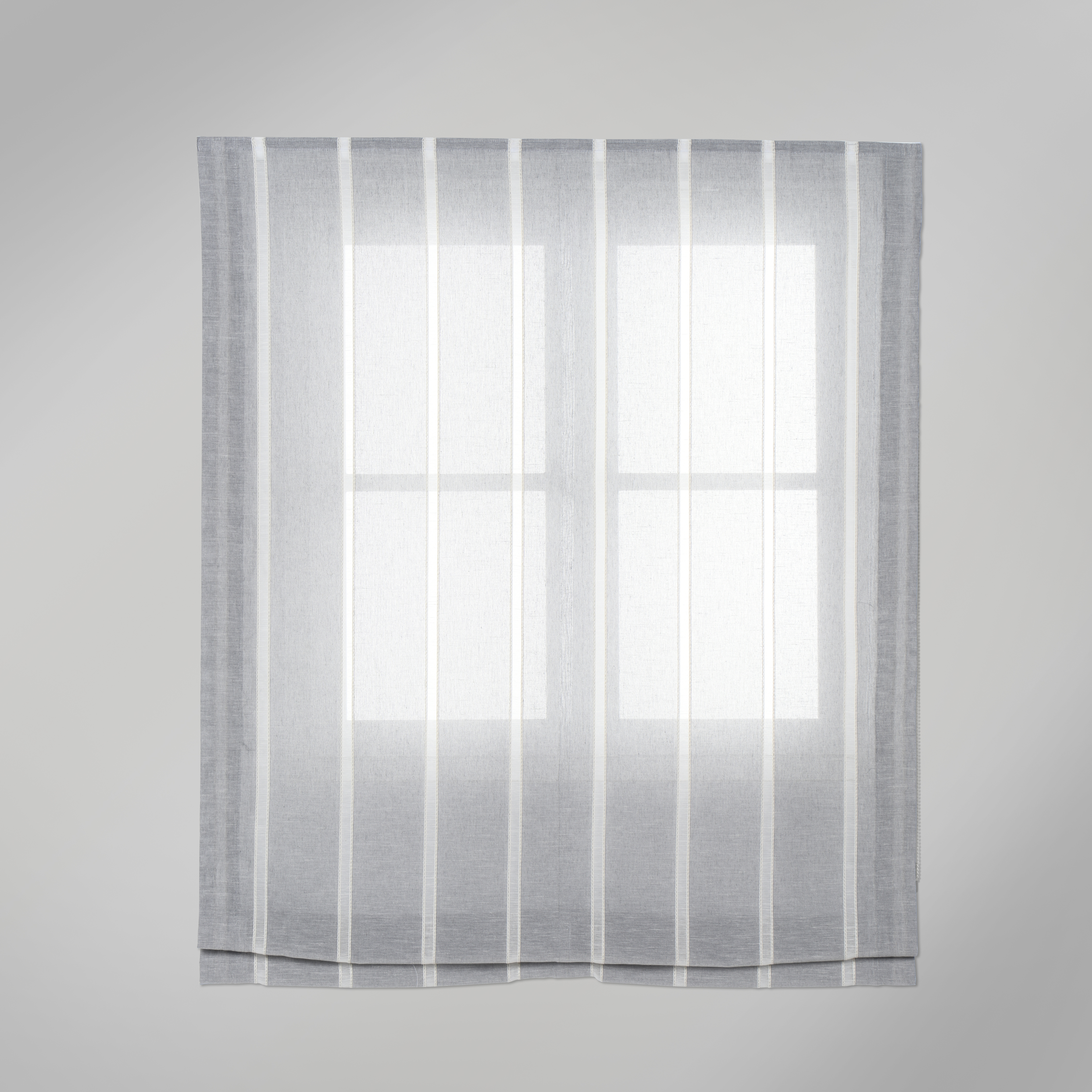 Estor plegable paqueto semi-trasparente con cadena Caños poliéster ...