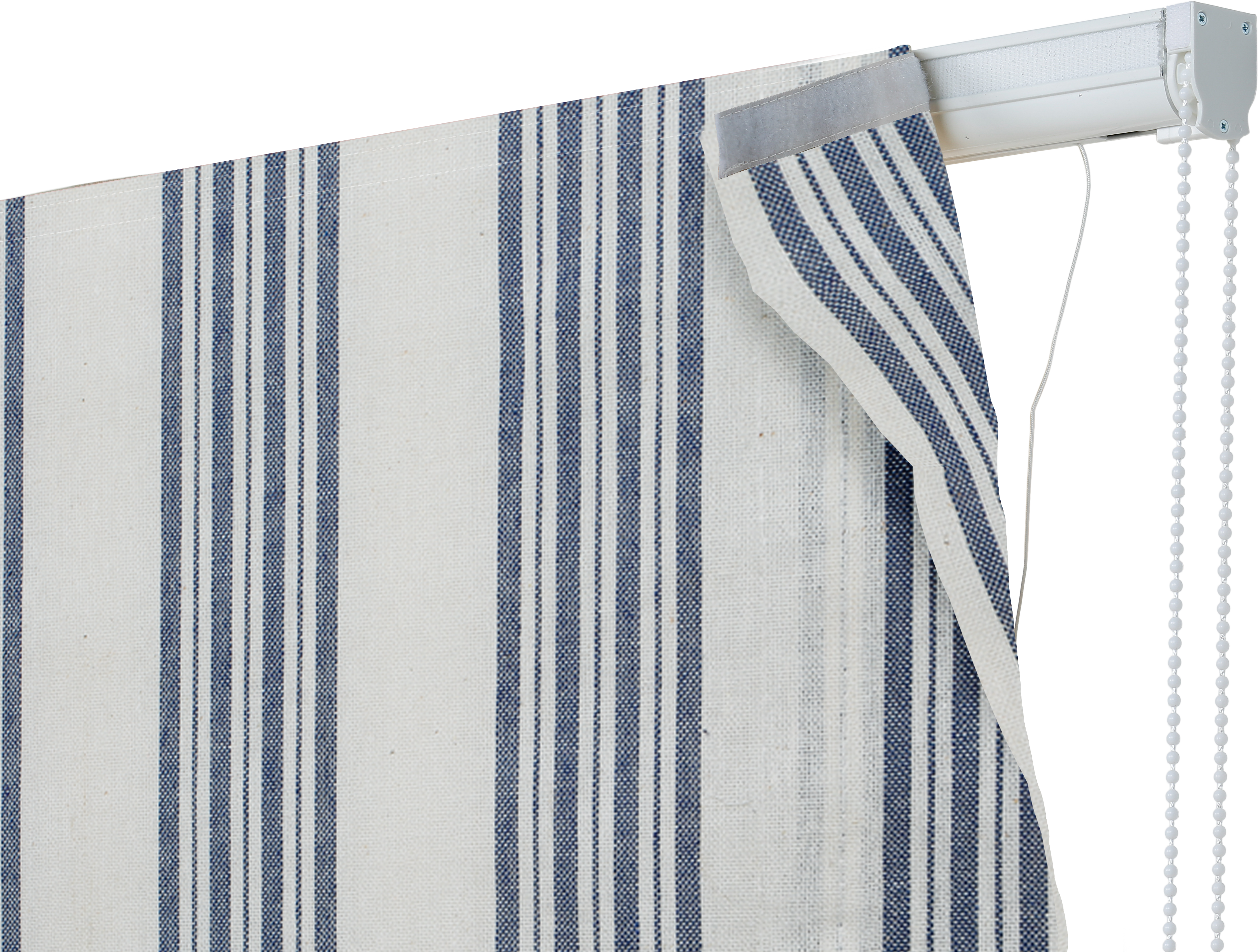 Estor plegable paqueto semi-trasparente con cadena Raya Provenza poliéster rayas multicolor de ...