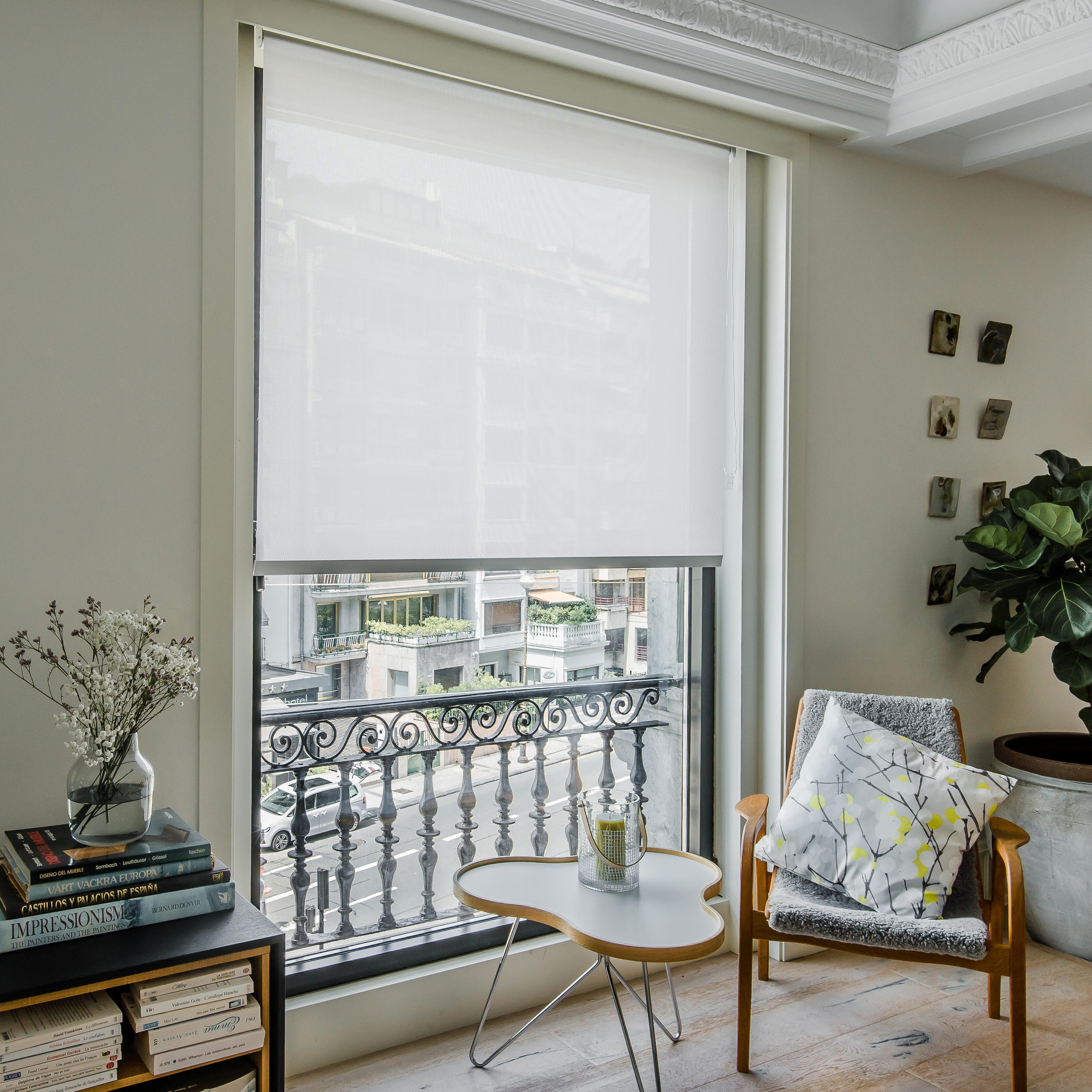 Estor enrollable screen Screen Sidney blanco de 139x245cm | Leroy Merlin