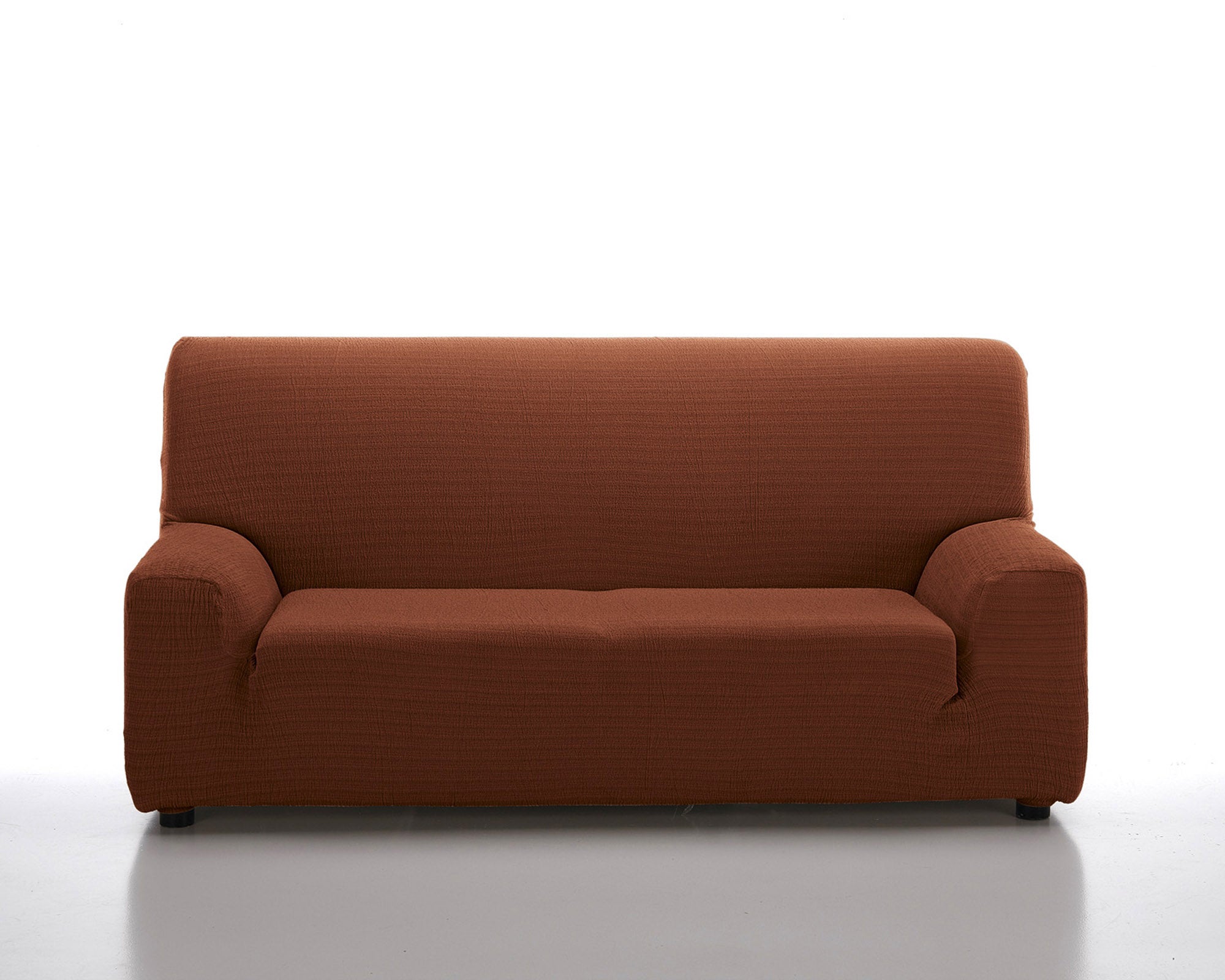 Funda sofá elástica Manacor teja 3 plazas | Leroy Merlin