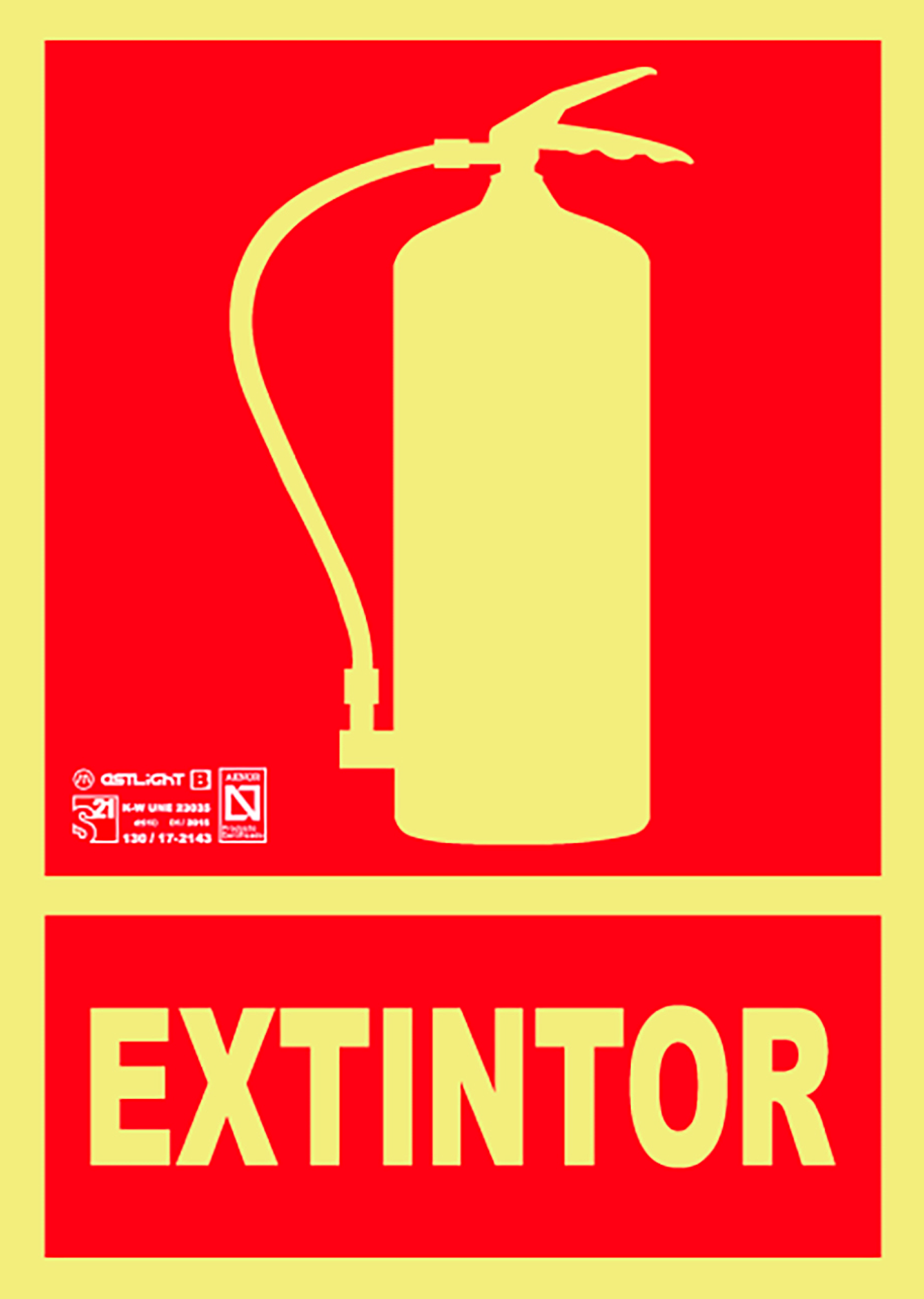 Cartel Pvc Extintor 29X21Cm | Leroy Merlin