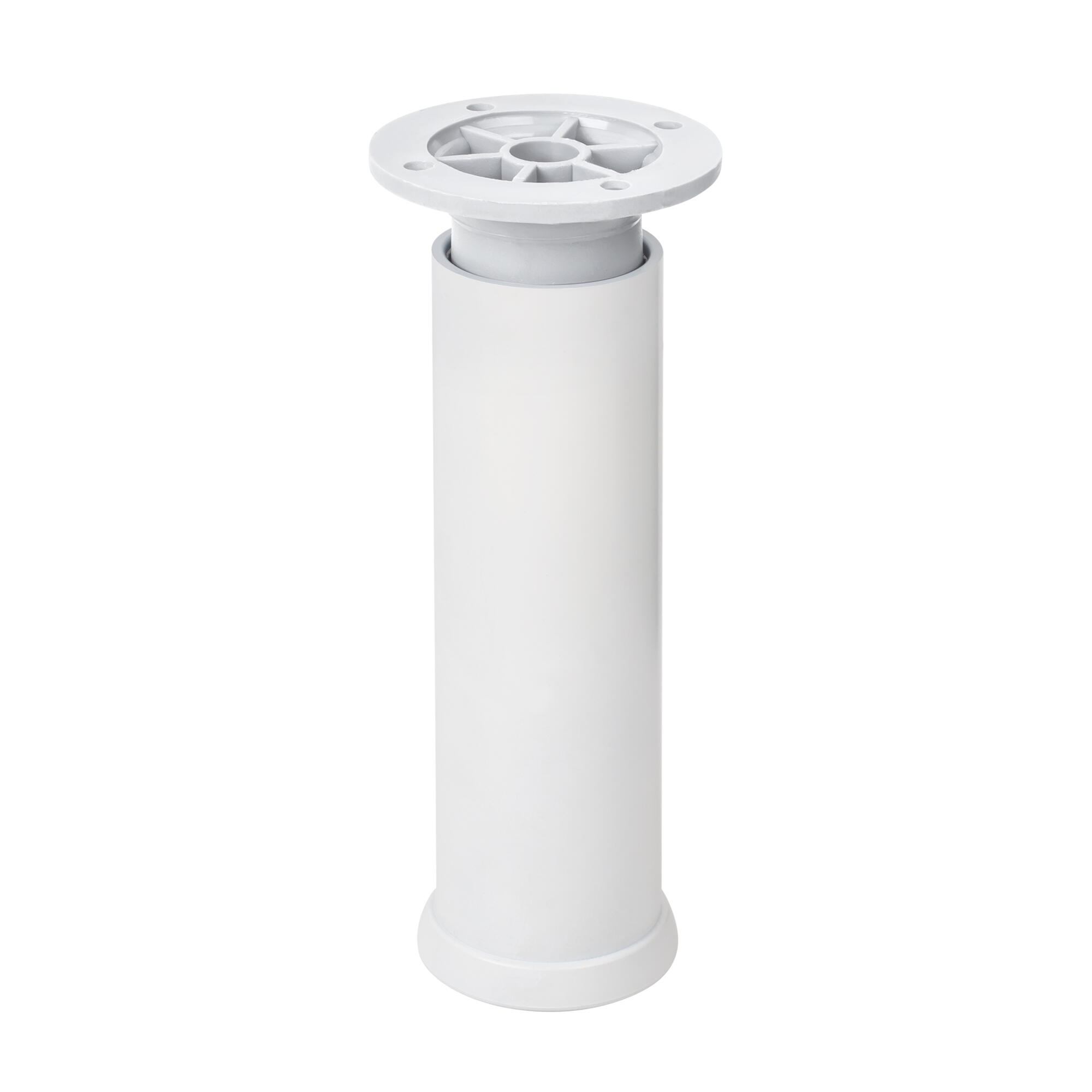 Pata para mueble de ABS con altura regulable color blanco altura 15 cm ...