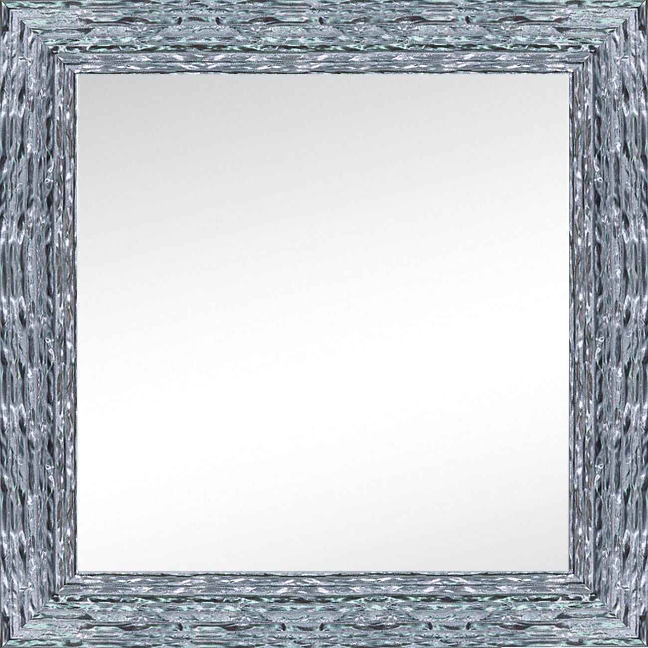 Specchio quadrato in legno argento 98 x 98 cm | Leroy Merlin