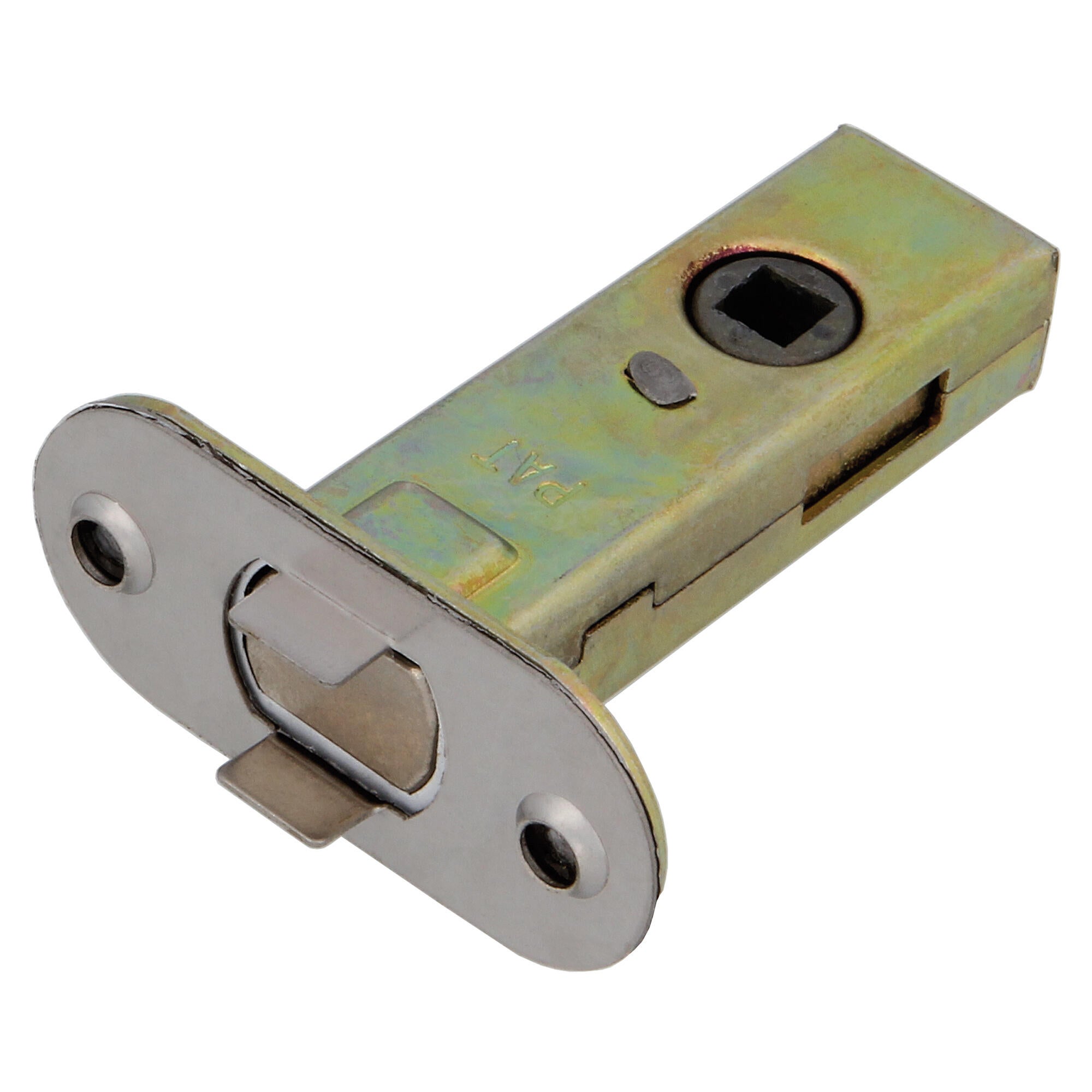 Picaporte tubular cuadrado latón de 45 mm de entrada | Leroy Merlin