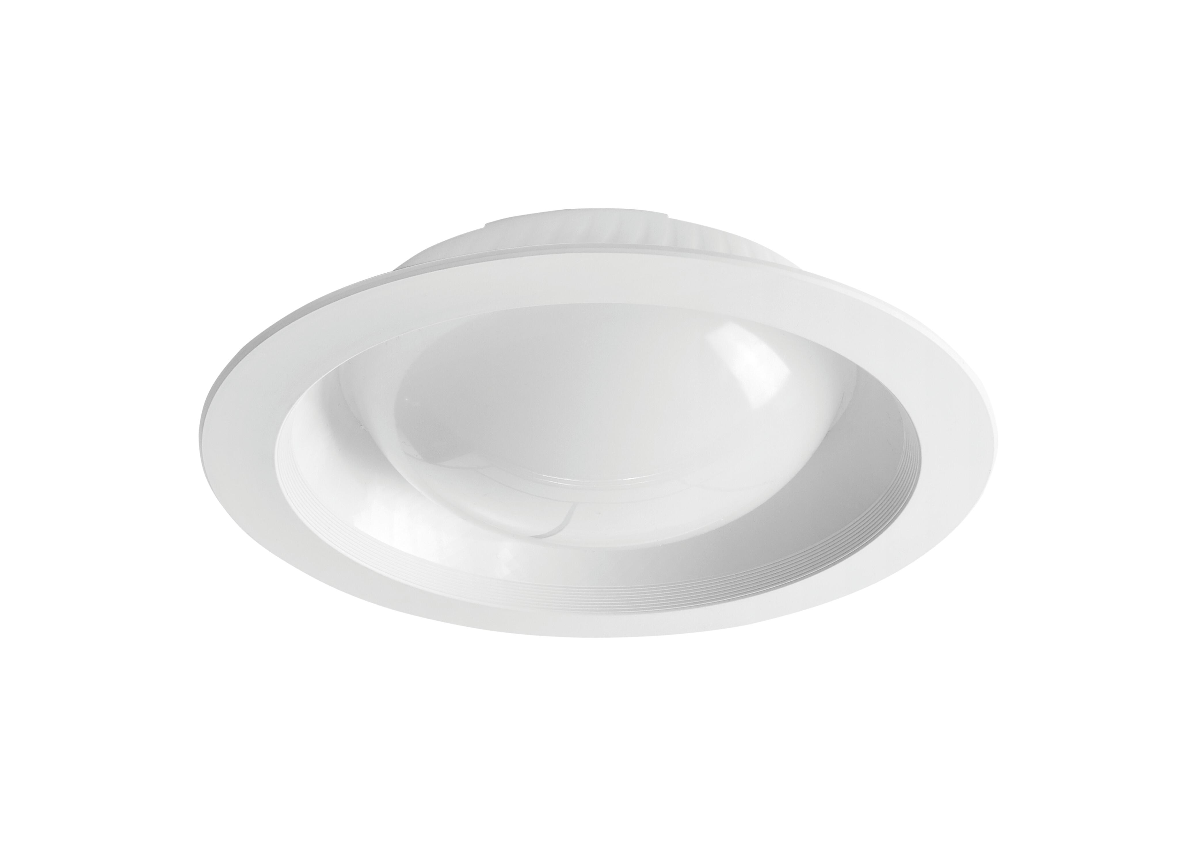 Foco downlight empotrable LED Oasis blanco 1550 lm blanco frío IP44 ...