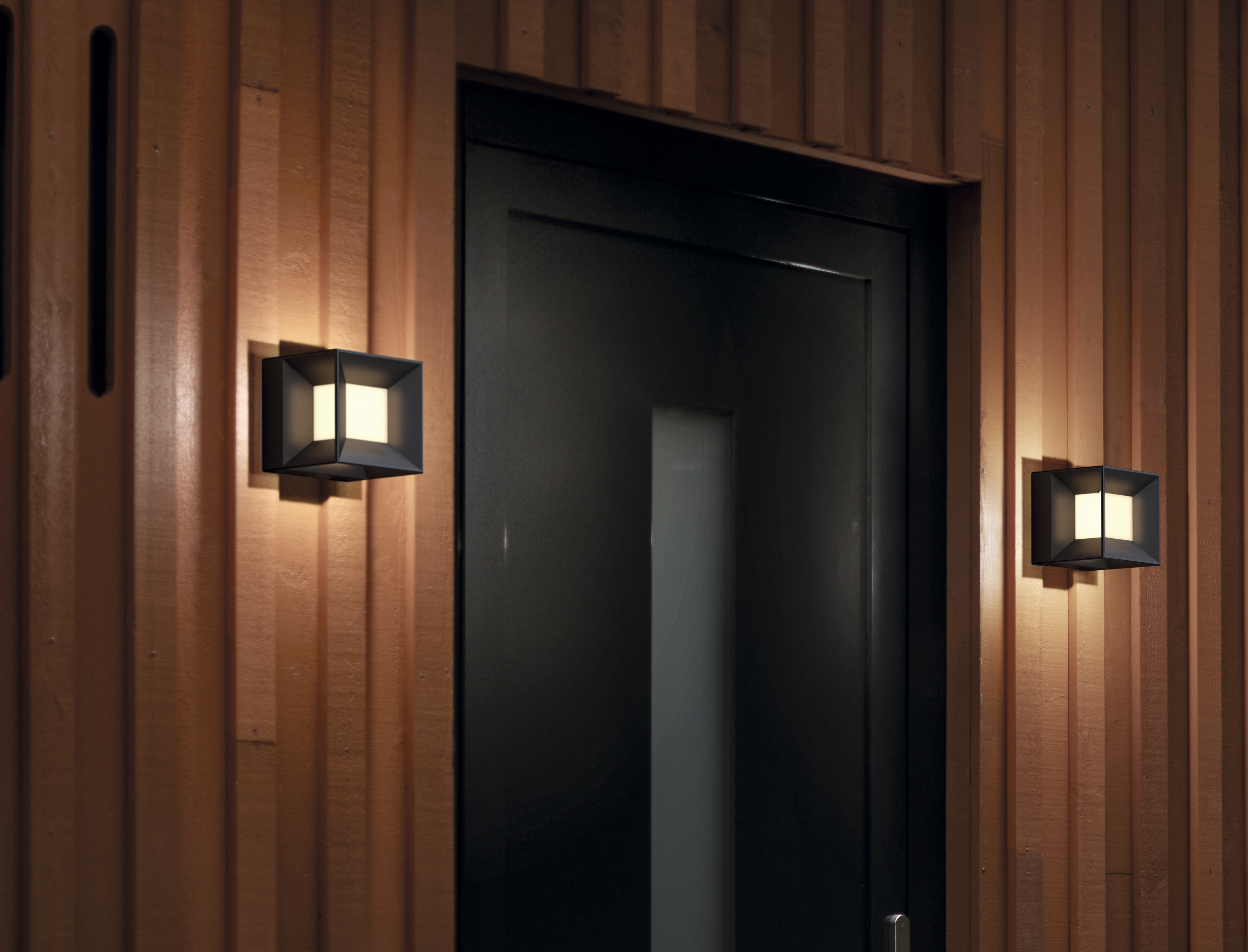 Aplique de exterior led PHILIPS Parterre negro | Leroy Merlin