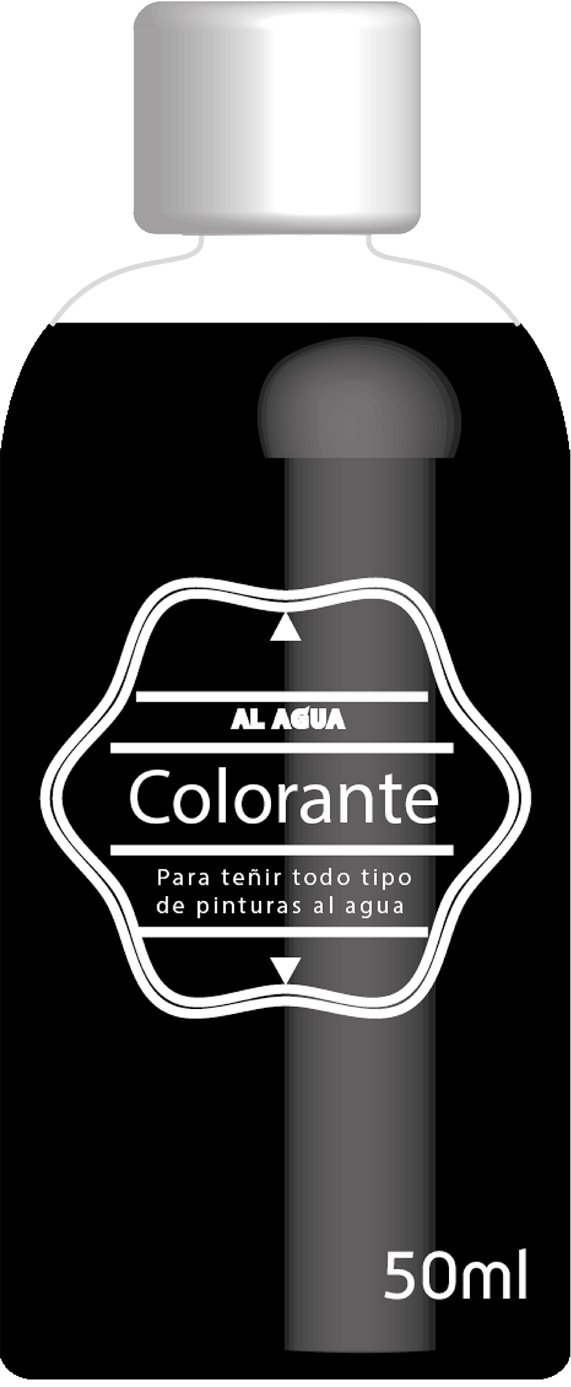 Colorante líquido base agua CPP color negro 50 ml interior/exterior ...