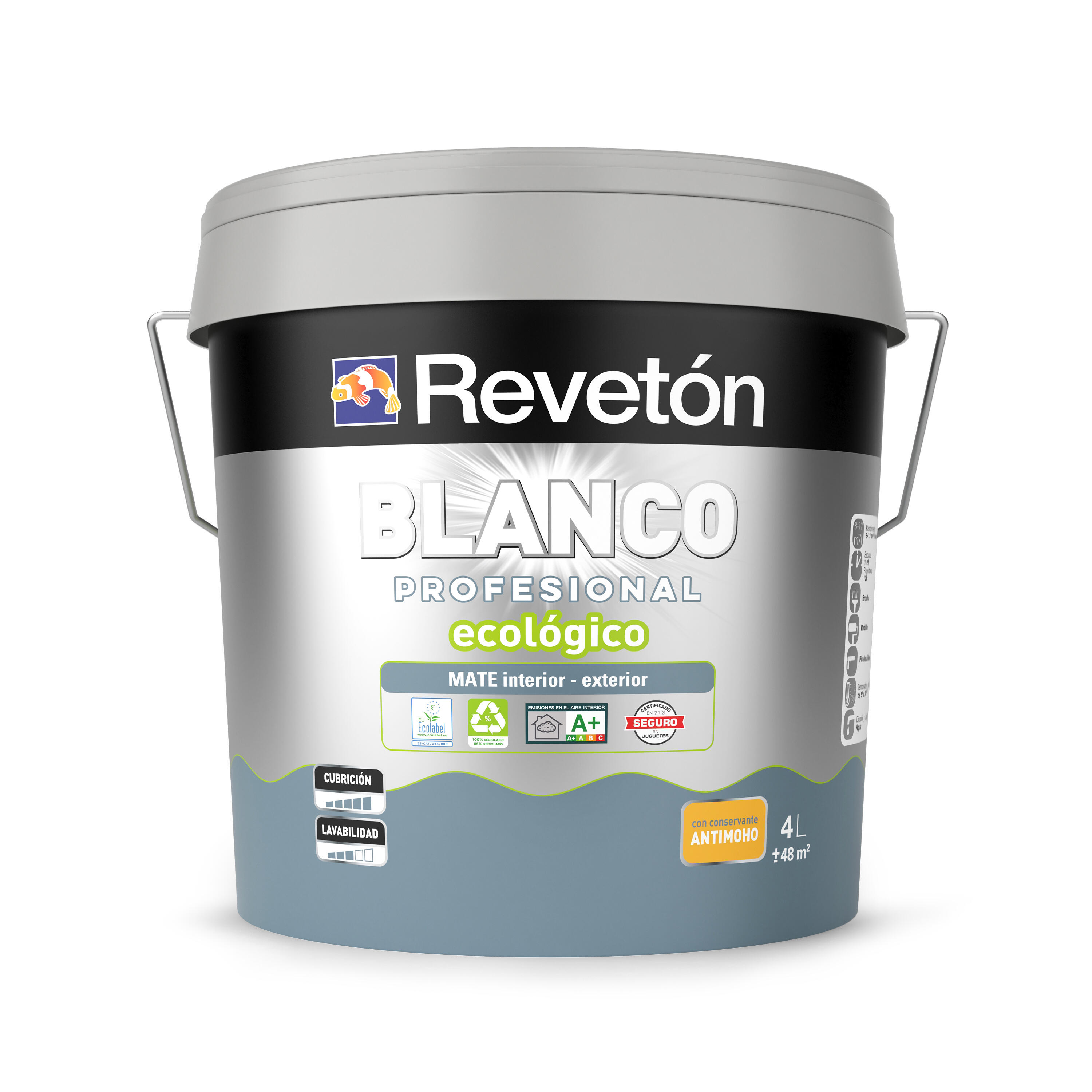 Pintura interior REVETÓN mate 4L blanco | Leroy Merlin