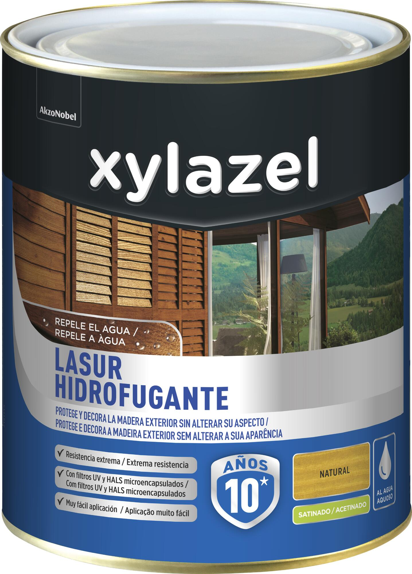 Protector madera exterior color natural para caseta de jardín, ventana ...