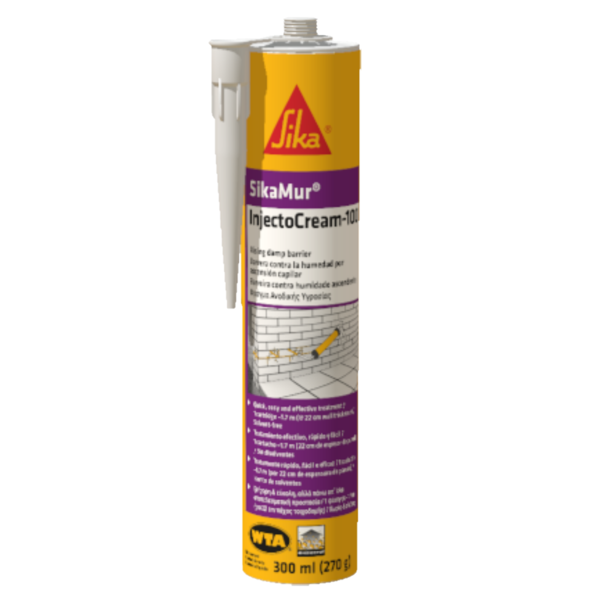 Masilla para fachadas Sikamur Inject Cream 300ml | Leroy Merlin