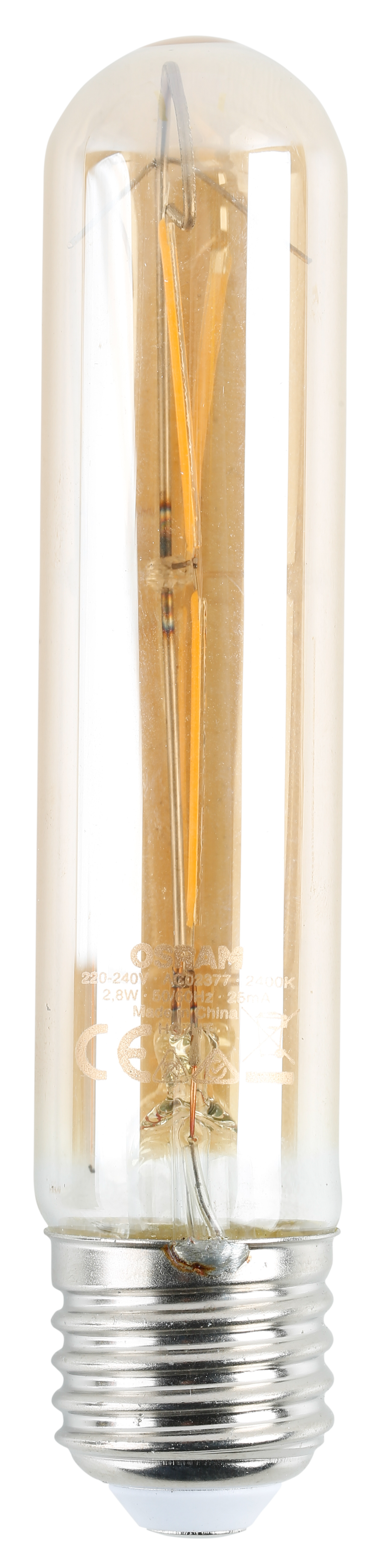 Bombilla decorativa LED E27 forma tubo 200 lúmenes 5W color de la luz ...