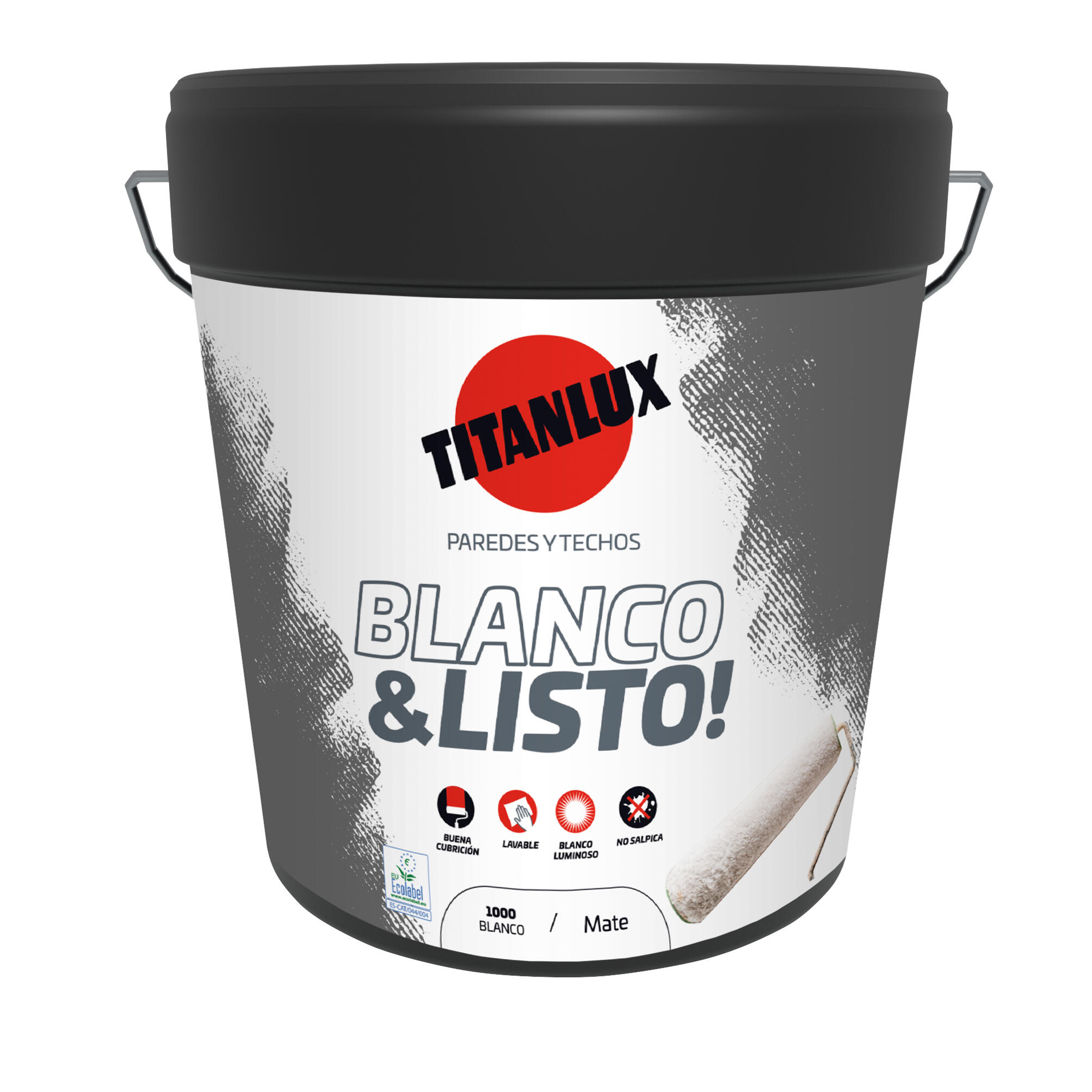 Pintura interior TITANLUX mate 15L blanco y listo | Leroy Merlin
