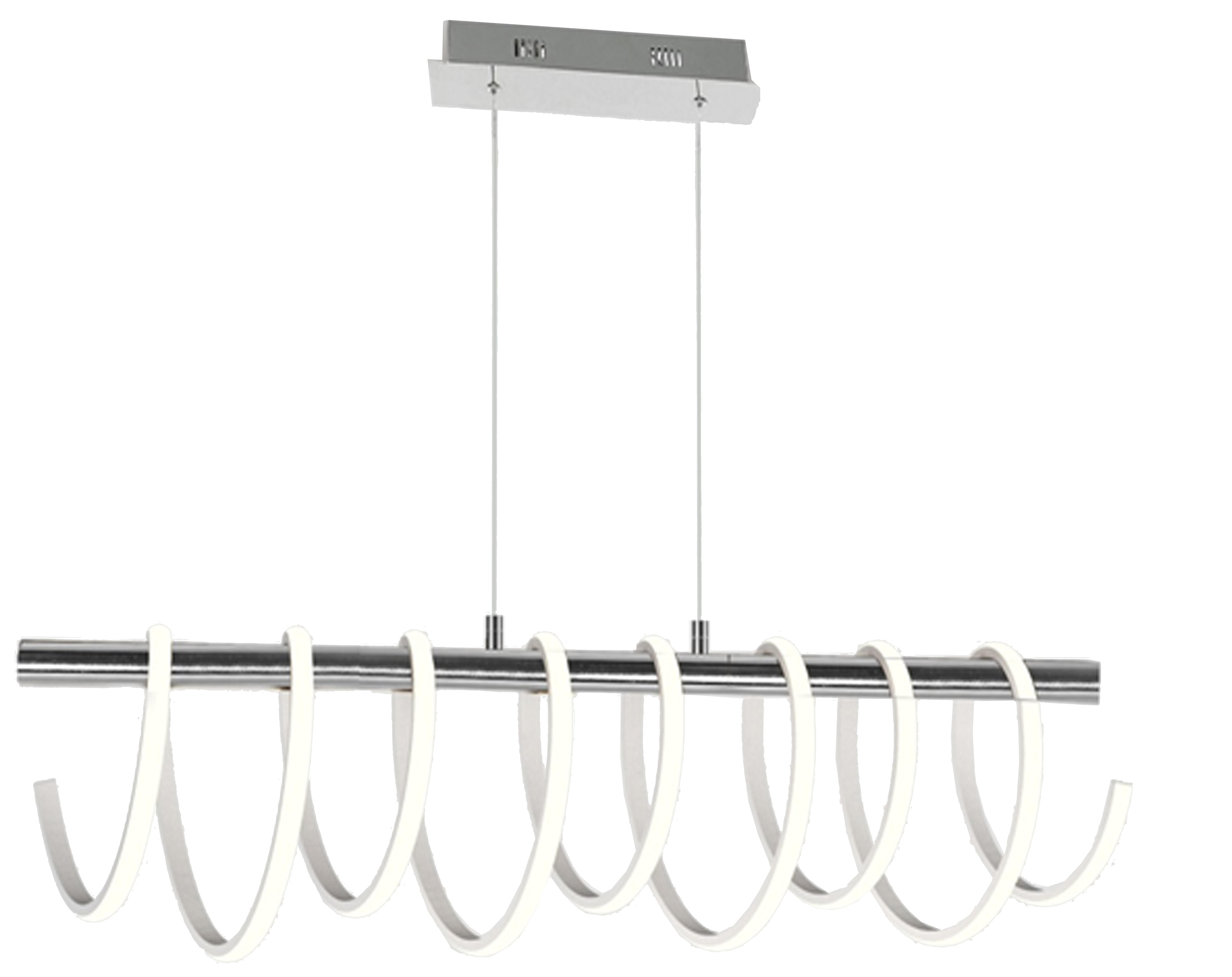 Lámpara de techo led Spiry cromo 1 luz diámetro 23 | Leroy Merlin