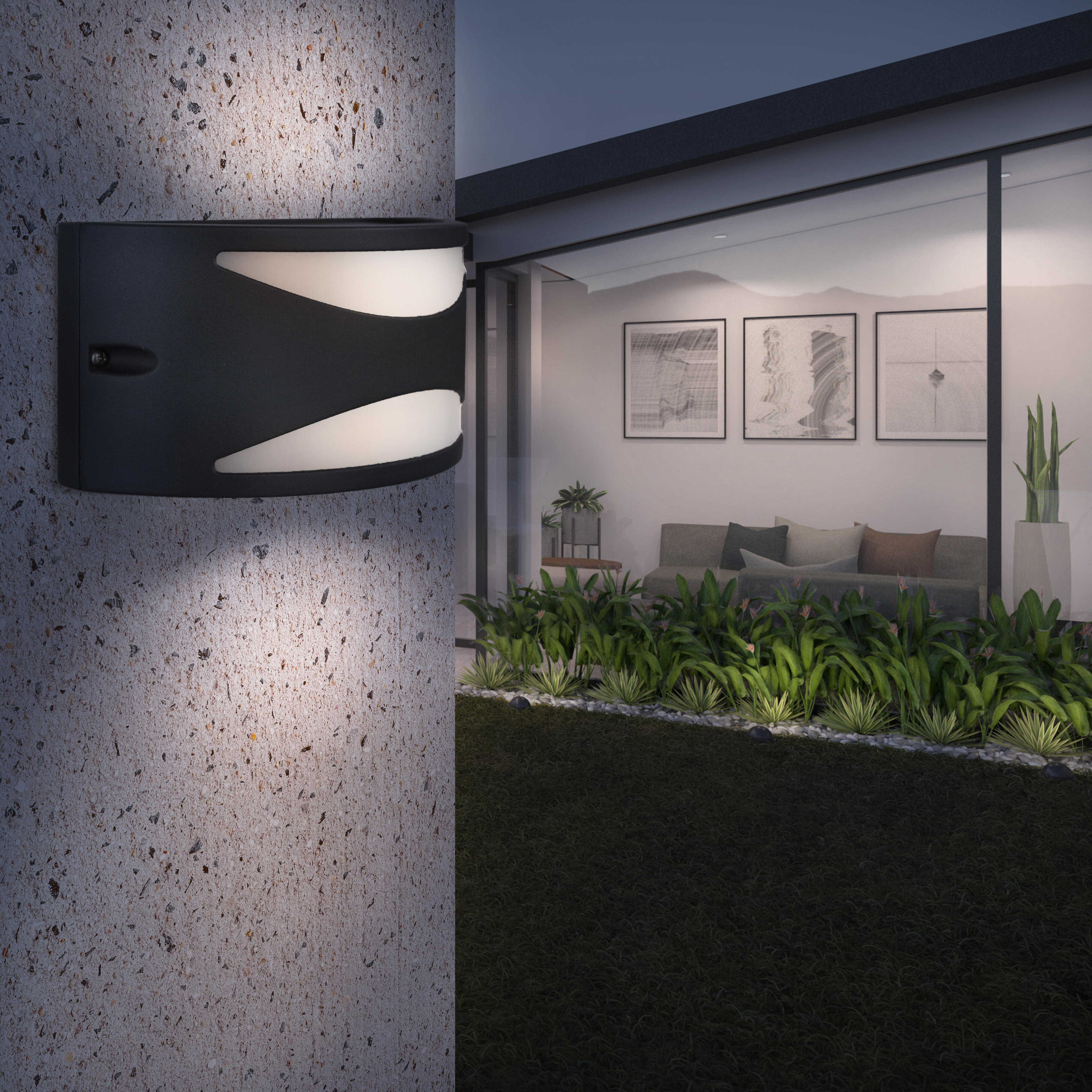 Aplique exterior Cucuta antracita E27 | Leroy Merlin