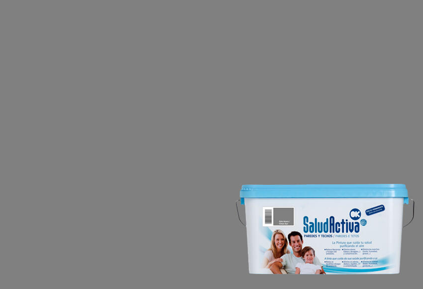 Pintura interior Salud Activa gris acero mate 4L | Leroy Merlin
