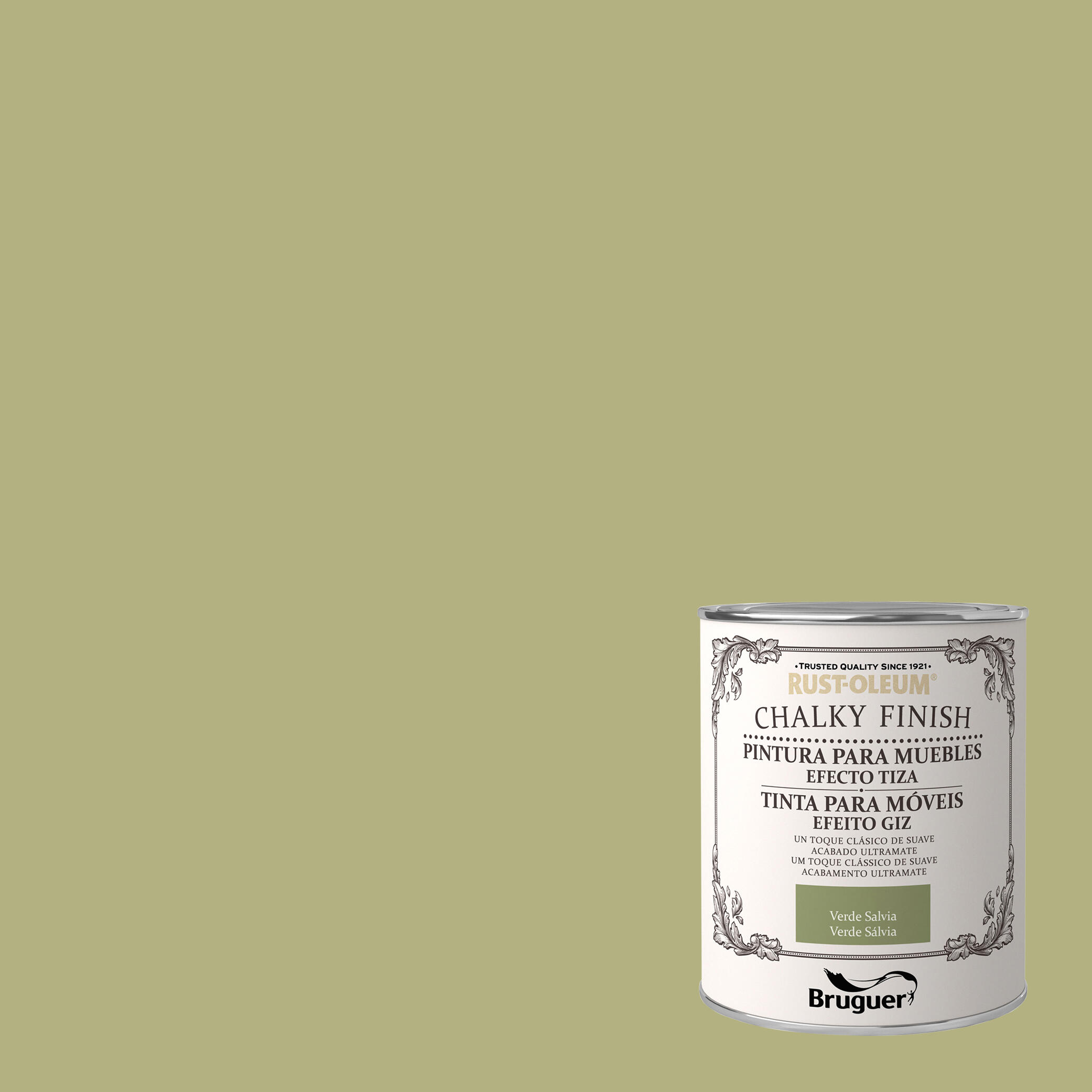 Pintura a la tiza CHALKY FINISH RUST-OLEUM 750 ml verde salvia | Leroy ...