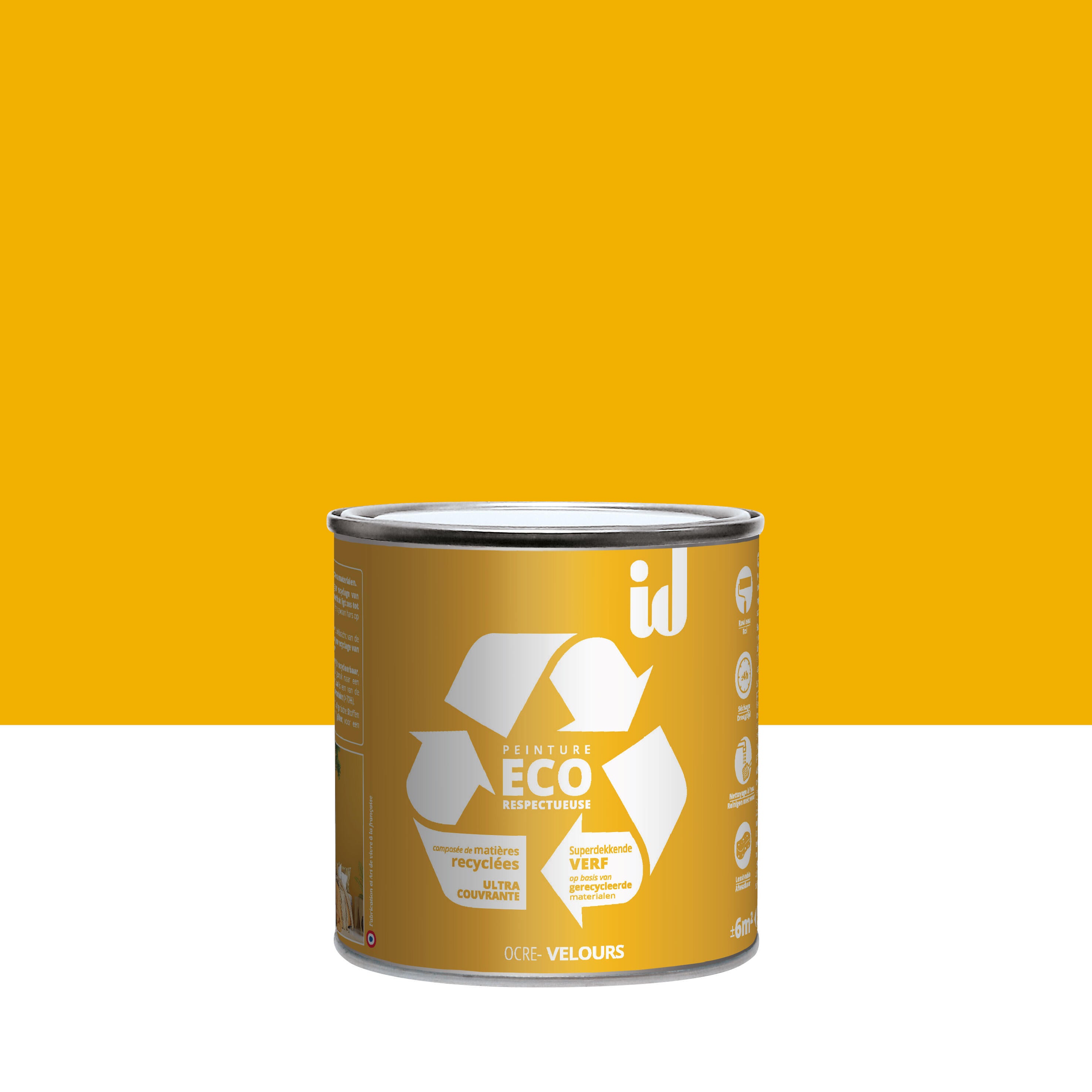 Pintura de interior Eco ID color ocre terciopelo 500ml para paredes ...