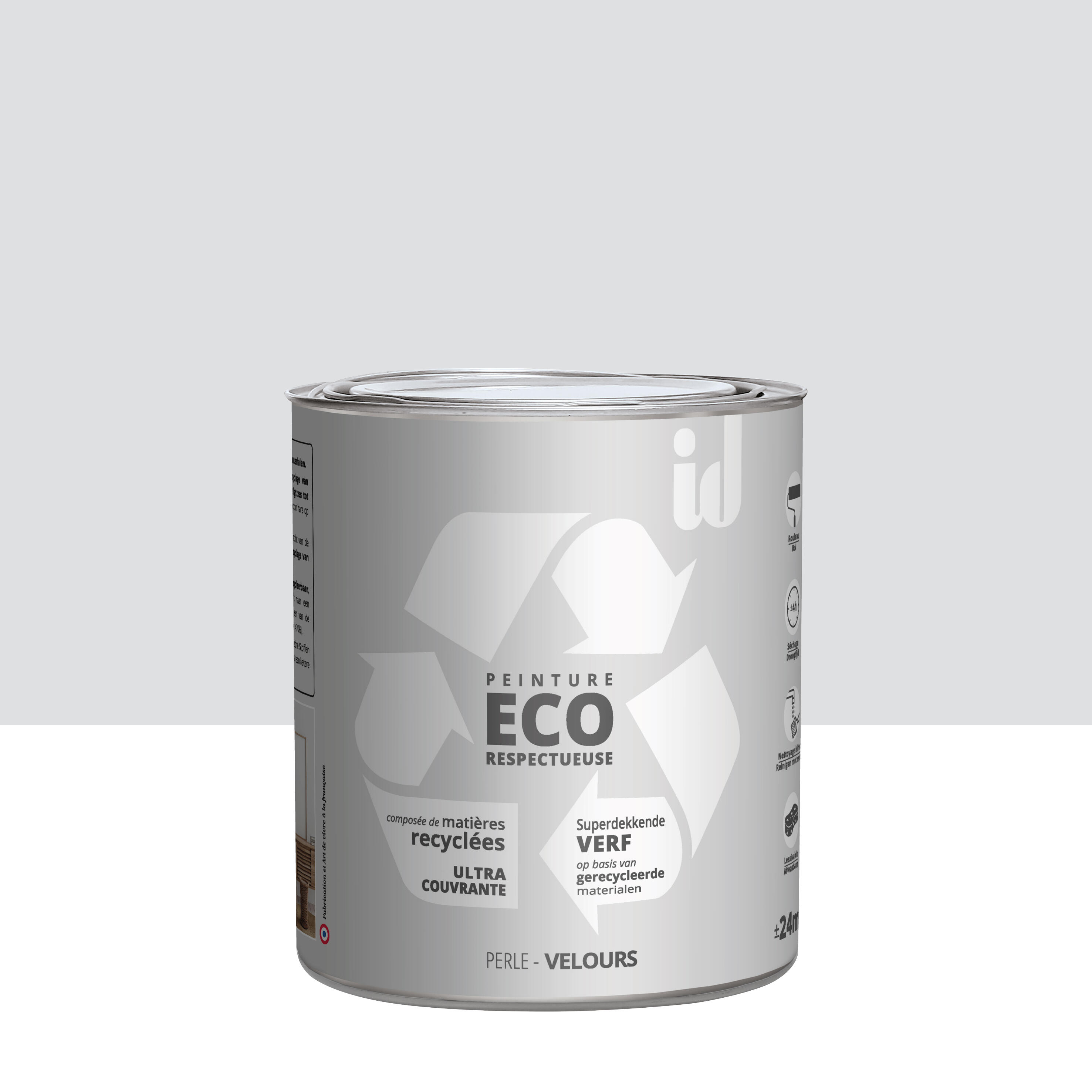 Pintura de interior Eco ID color perla terciopelo 2L para paredes ...