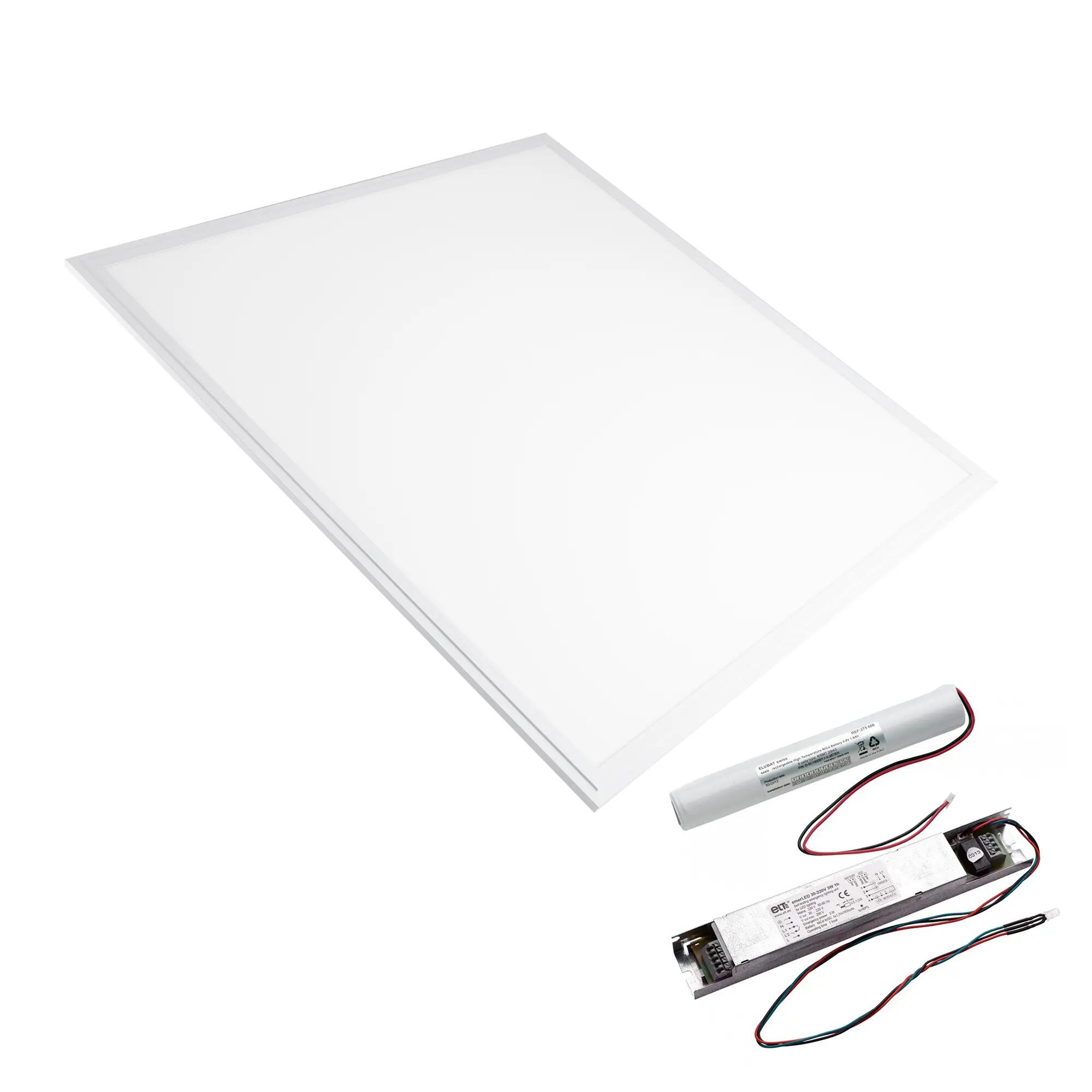 Panel LED Backlit con kit de emergencia 40W 6000K | Leroy Merlin