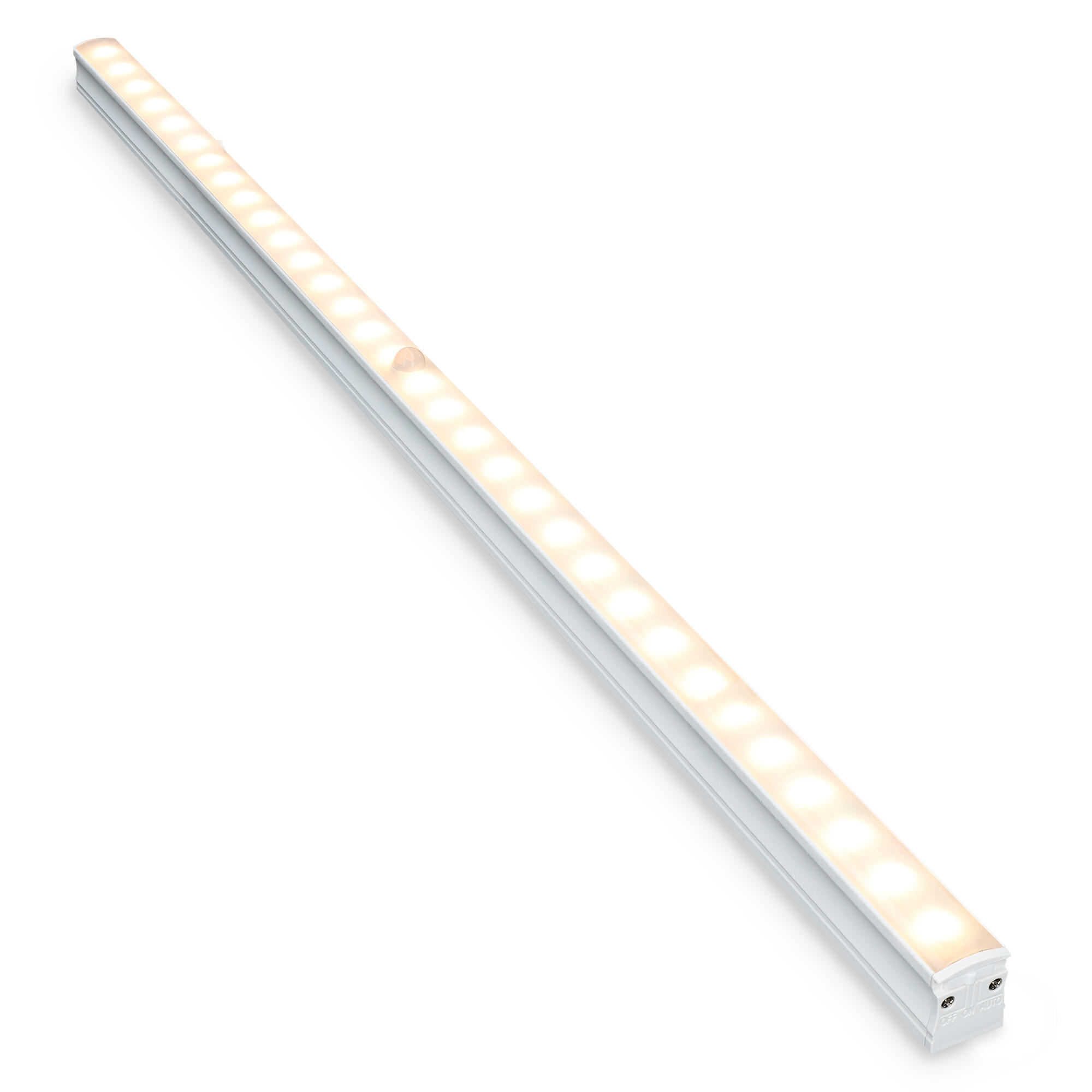 Regleta LED sensor Ksix 4W 4000K a pilas blanco 55 cm | Leroy Merlin