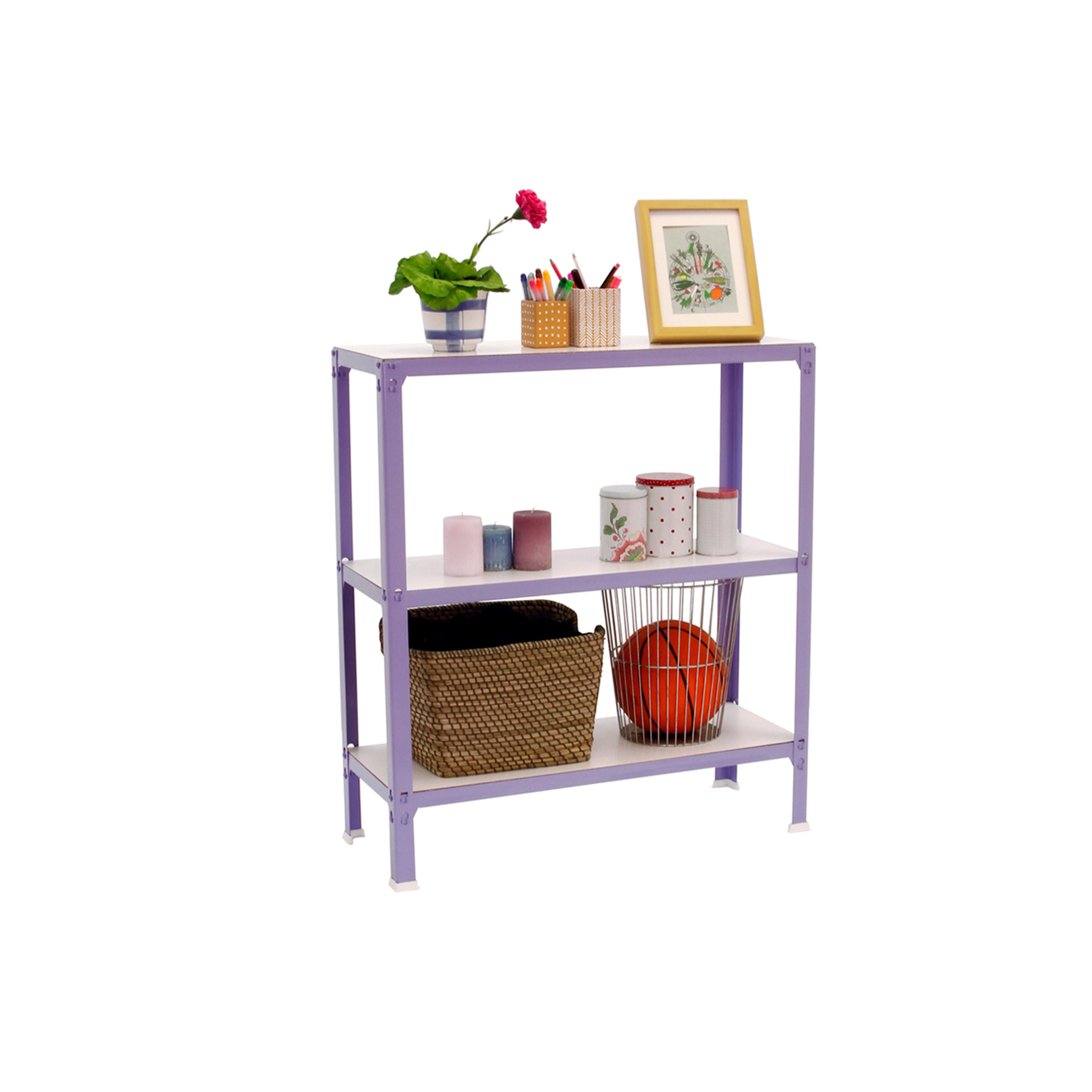 Estanteria sin tornillos HOMECLICK wood violeta PLUS 3/30 | Leroy Merlin
