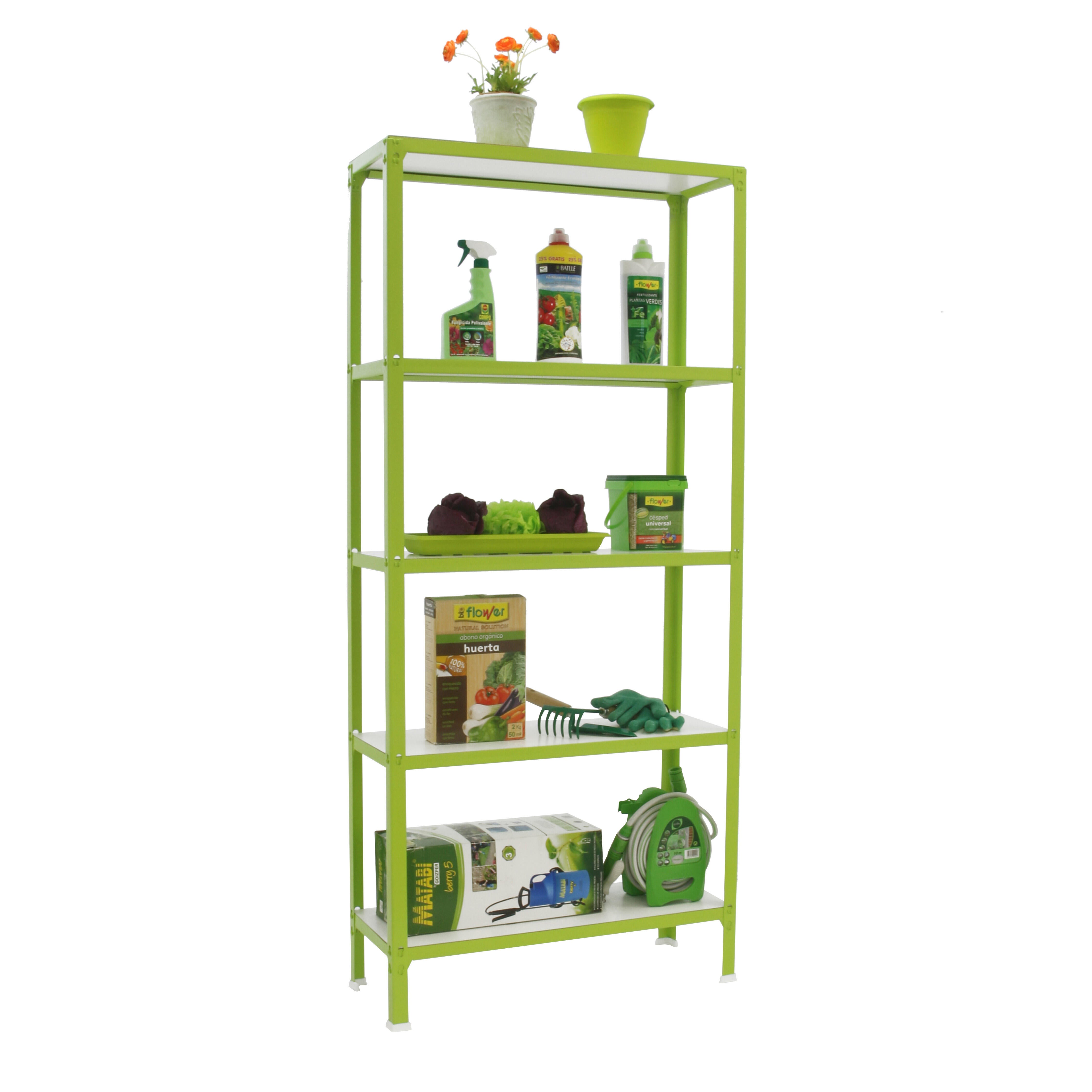 Estanteria sin tornillos HOMECLICK verde PLUS 5/30 | Leroy Merlin