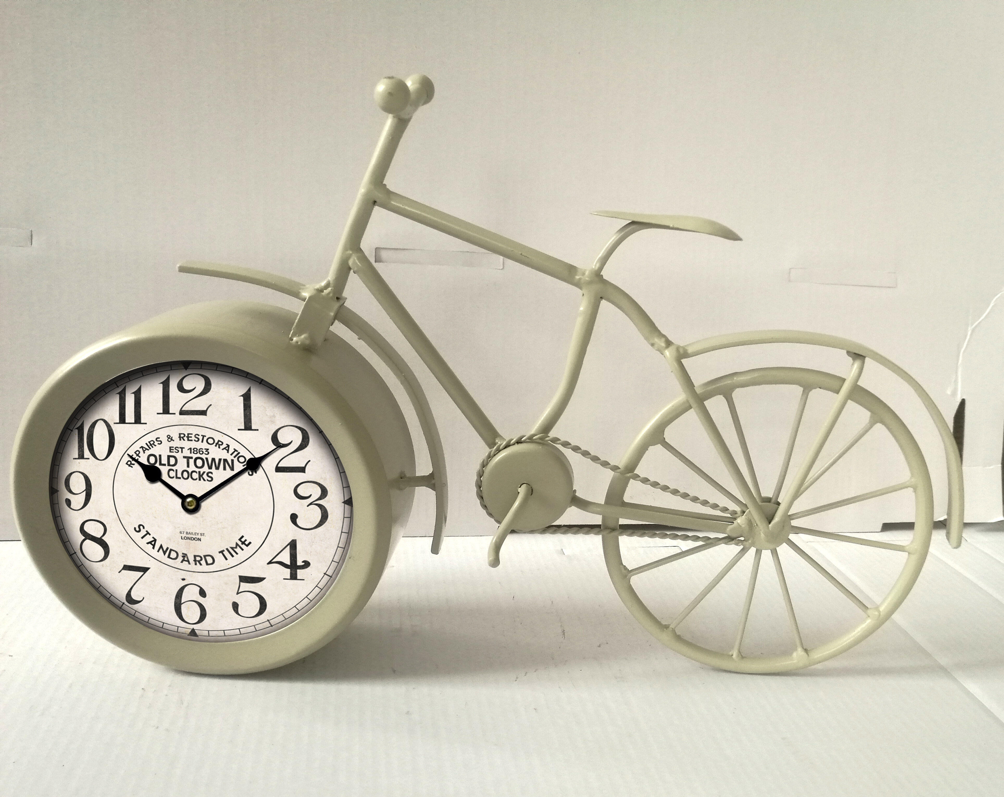 Reloj de sobremesa Bicicleta Metal multicolor 33 cm | Leroy Merlin