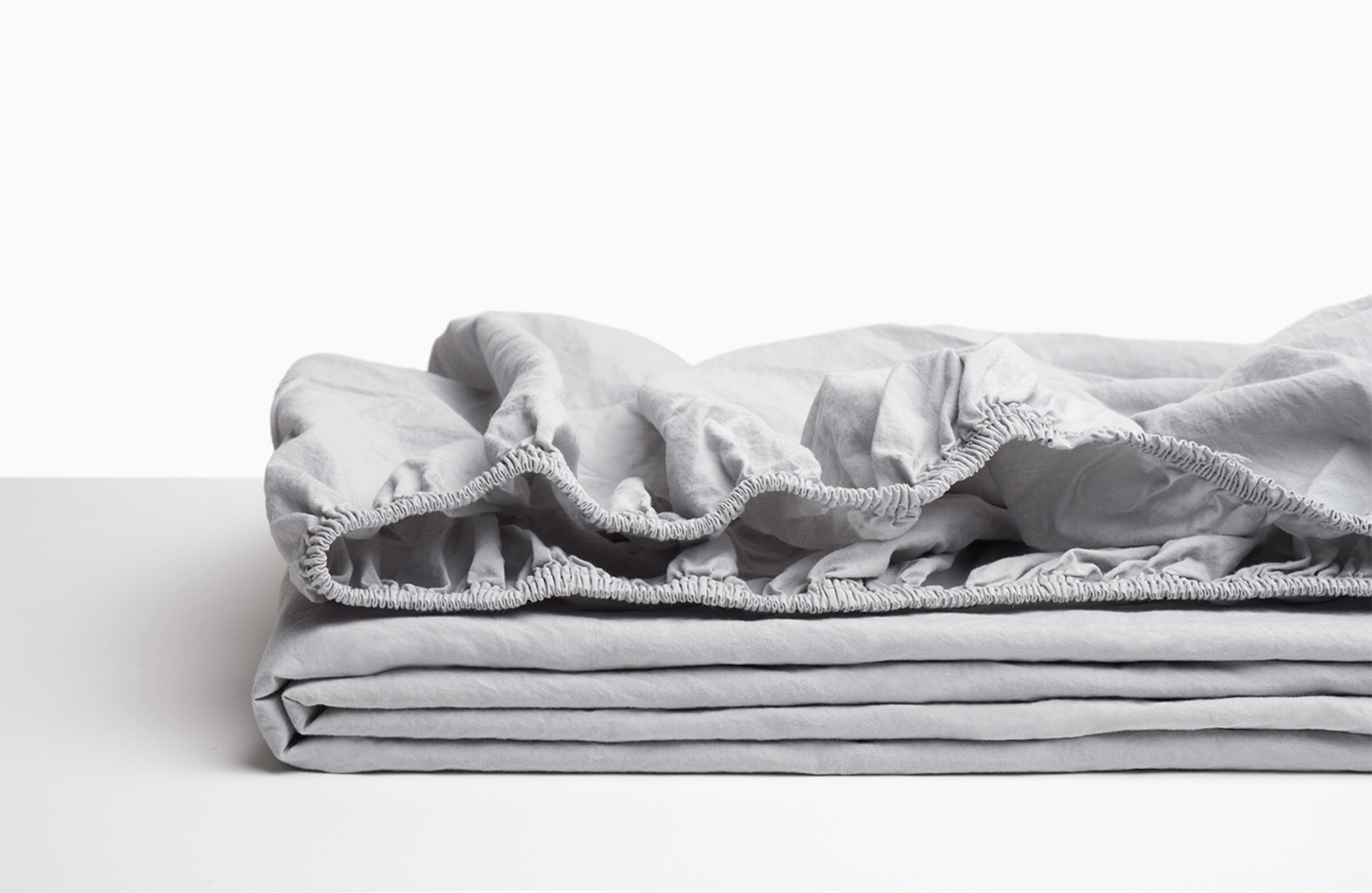 Sábana bajera Wash Grament percal 200 hilos gris perla para cama de 105 ...