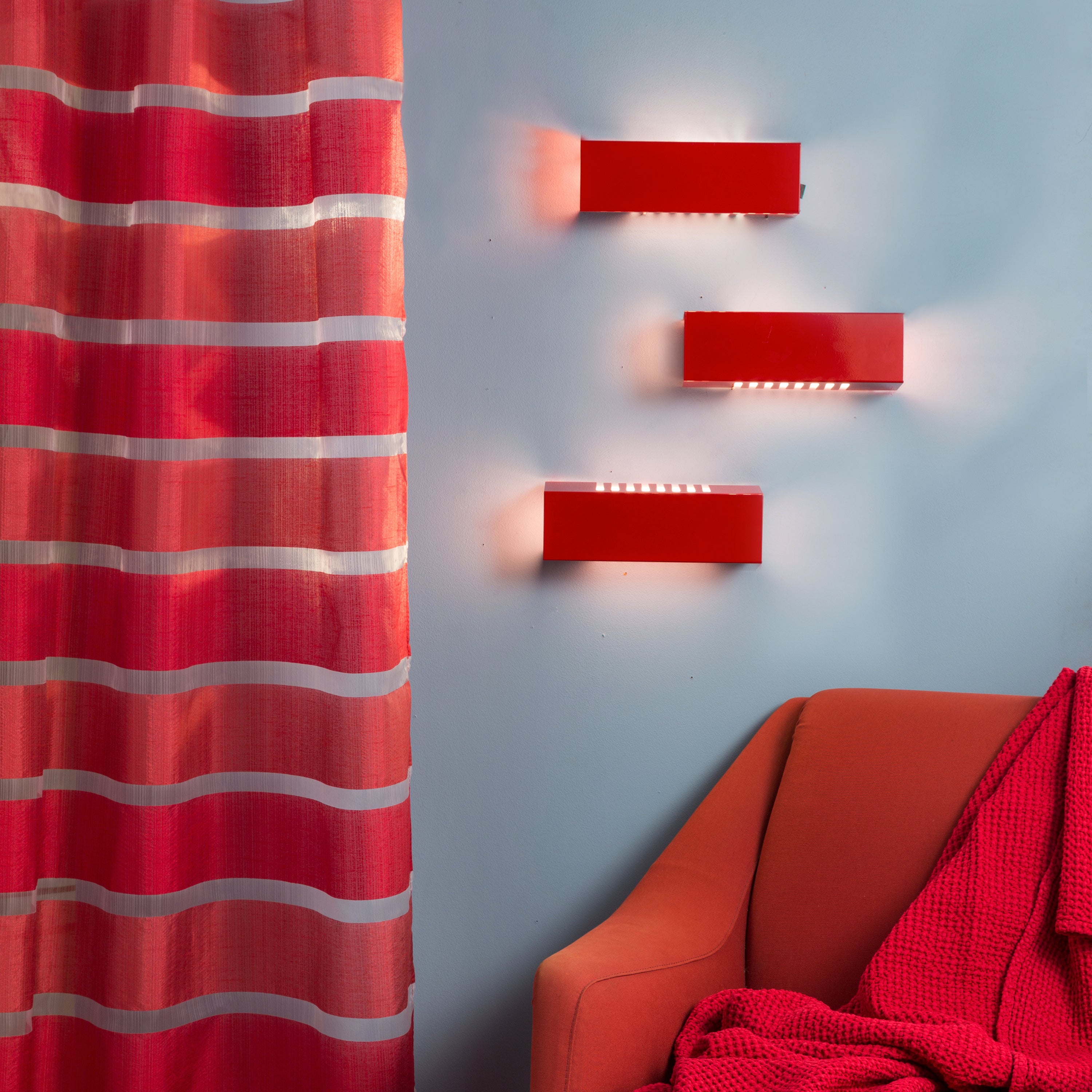 Applique LED pop Cubik rosso IP20, luce bianco naturale | Leroy Merlin
