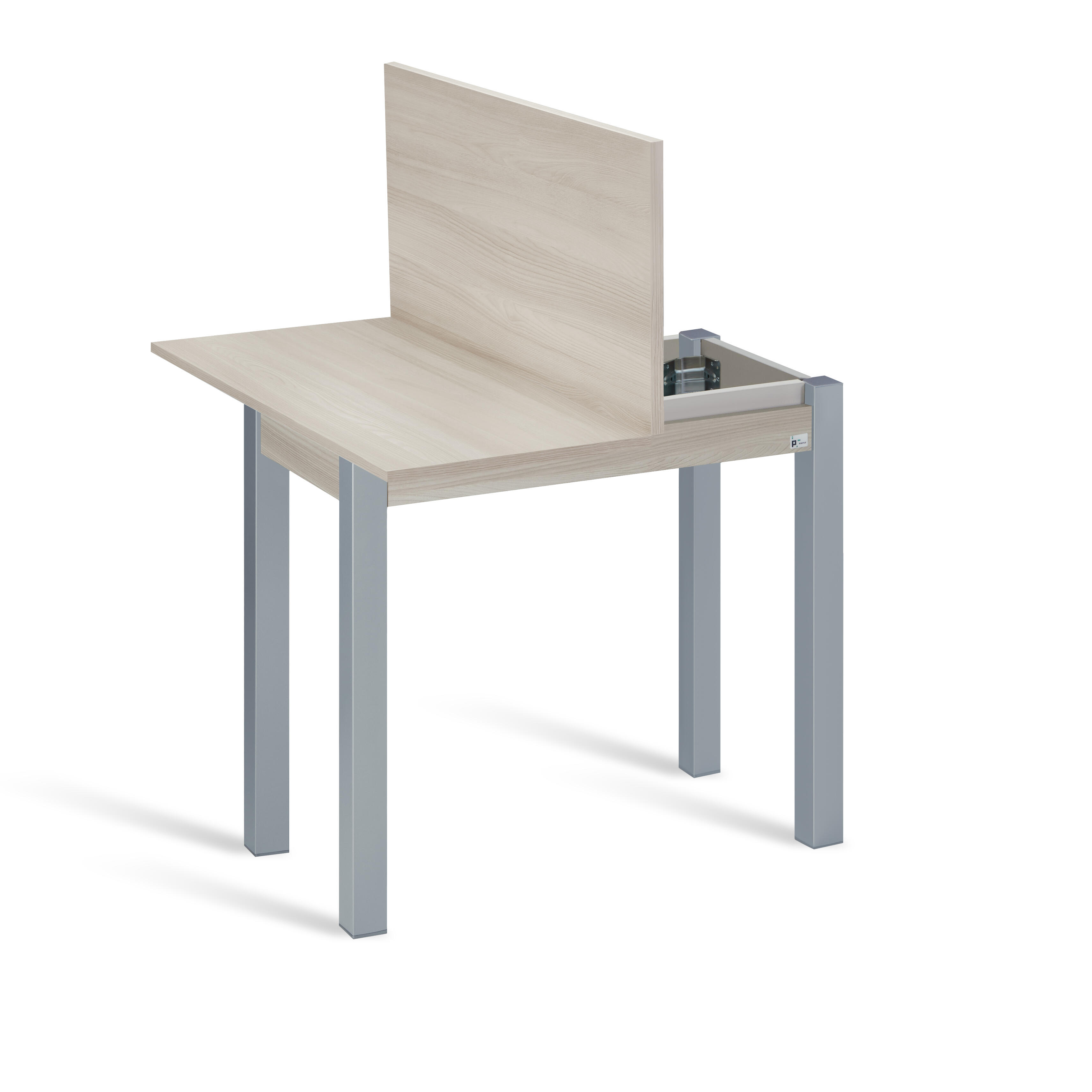 Mesa de cocina extensible de madera BOOK de 40 a 80 cm beige | Leroy Merlin