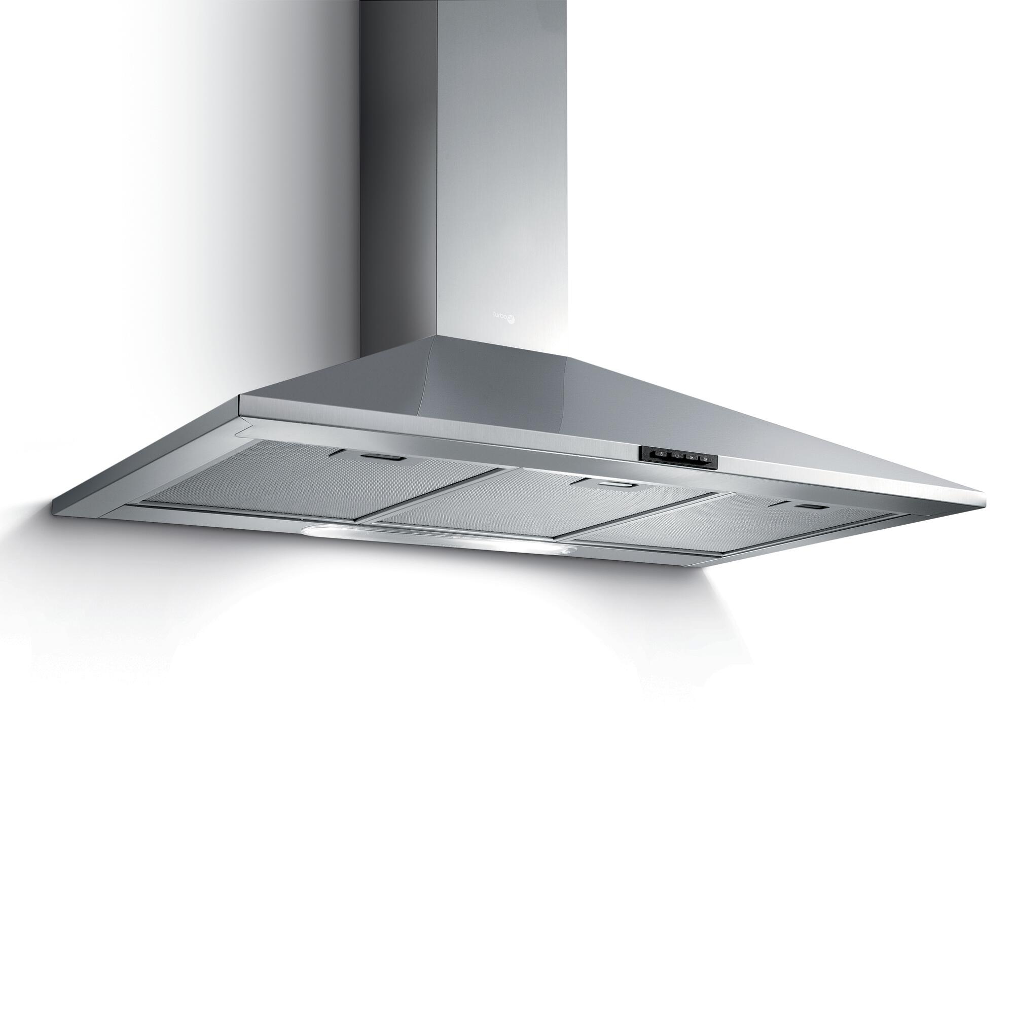 Campana de pared TURBOAIR CERTOSA 90 cm 392 m³/h inox Clase D | Leroy ...