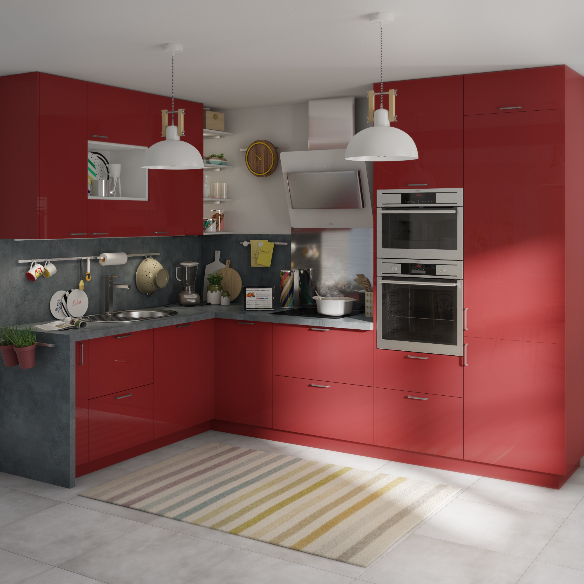Anta per pensile basso, angolare interno DELINIA ID Sevilla L 36.8 x H ...