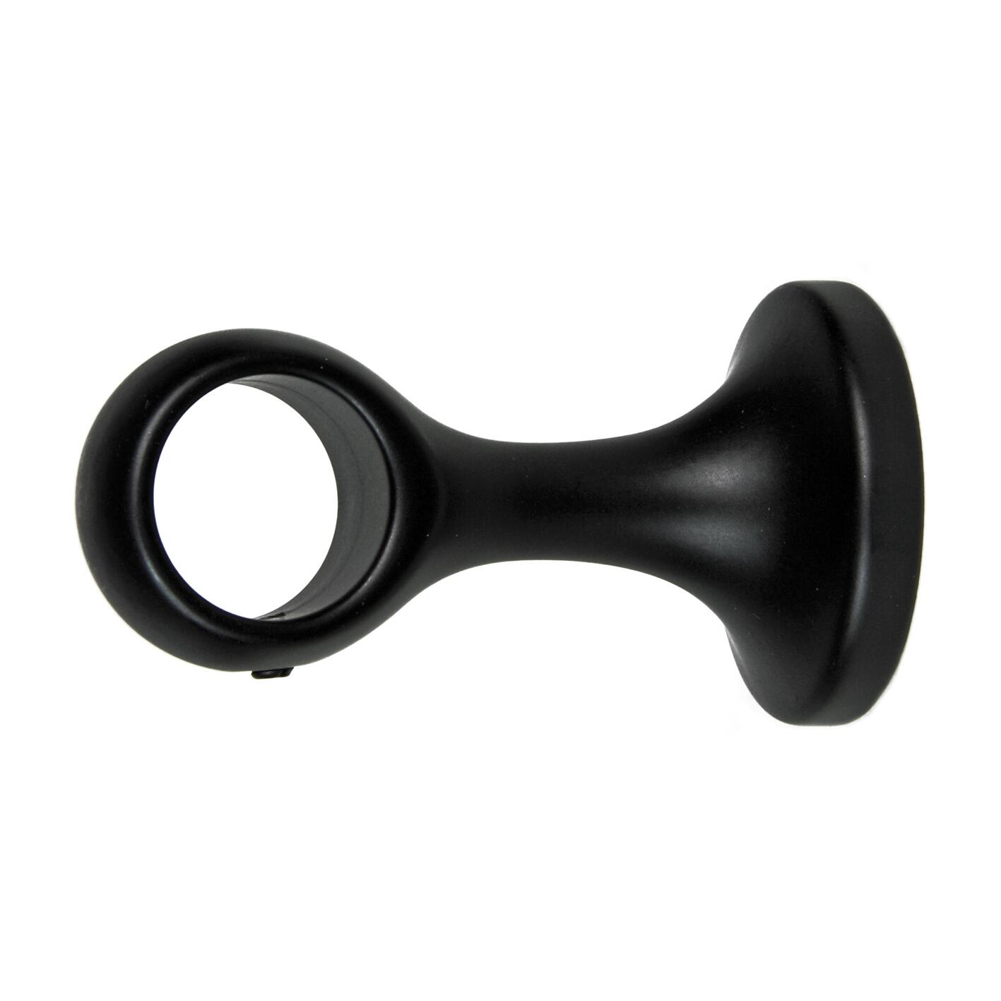 Staffa singolo chiuso Ø 20 mm Nuvole in zama nero opaco 6 cm, 2 pz ...