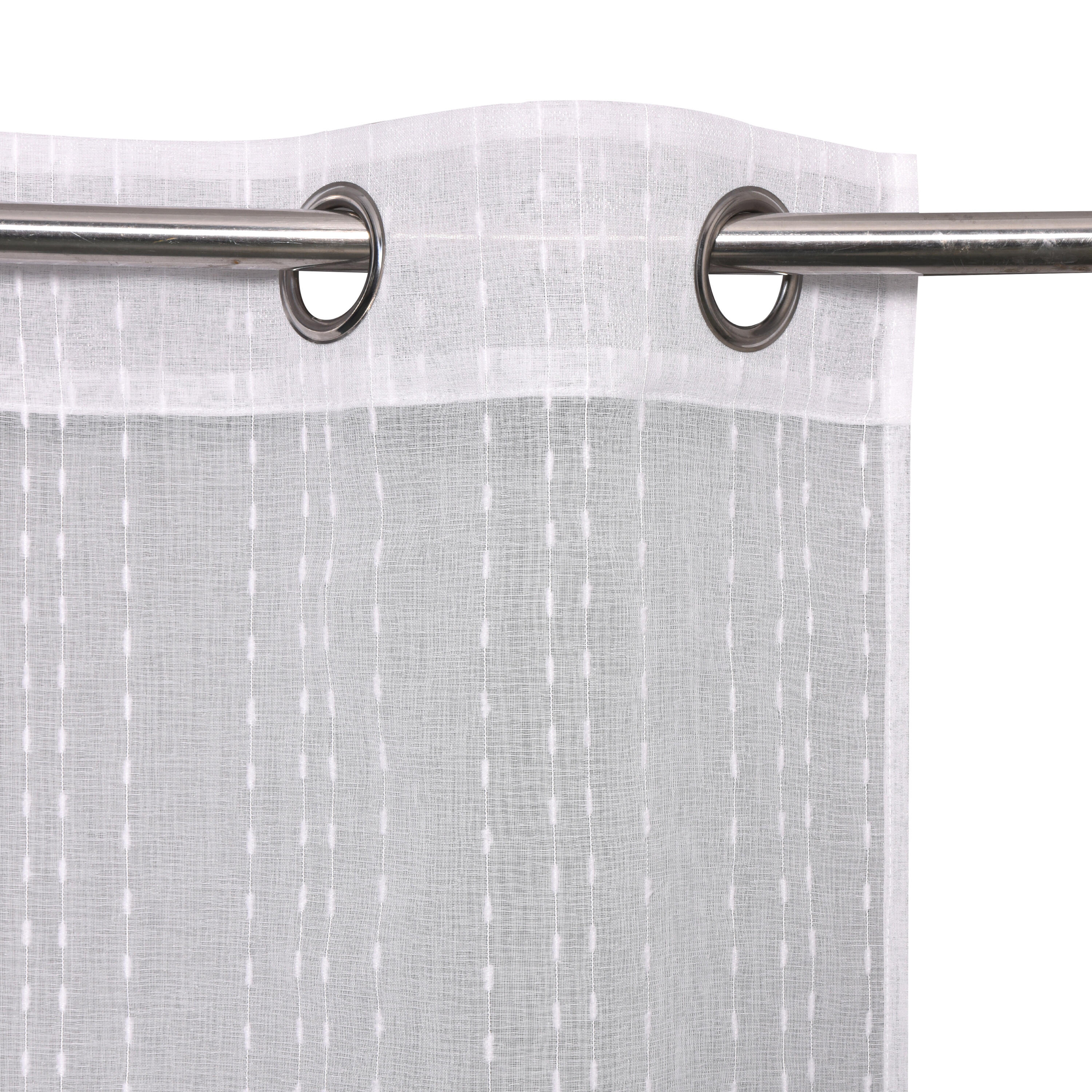 Visillo ollaos Livia INSPIRE liso blanco de 140x280cm | Leroy Merlin