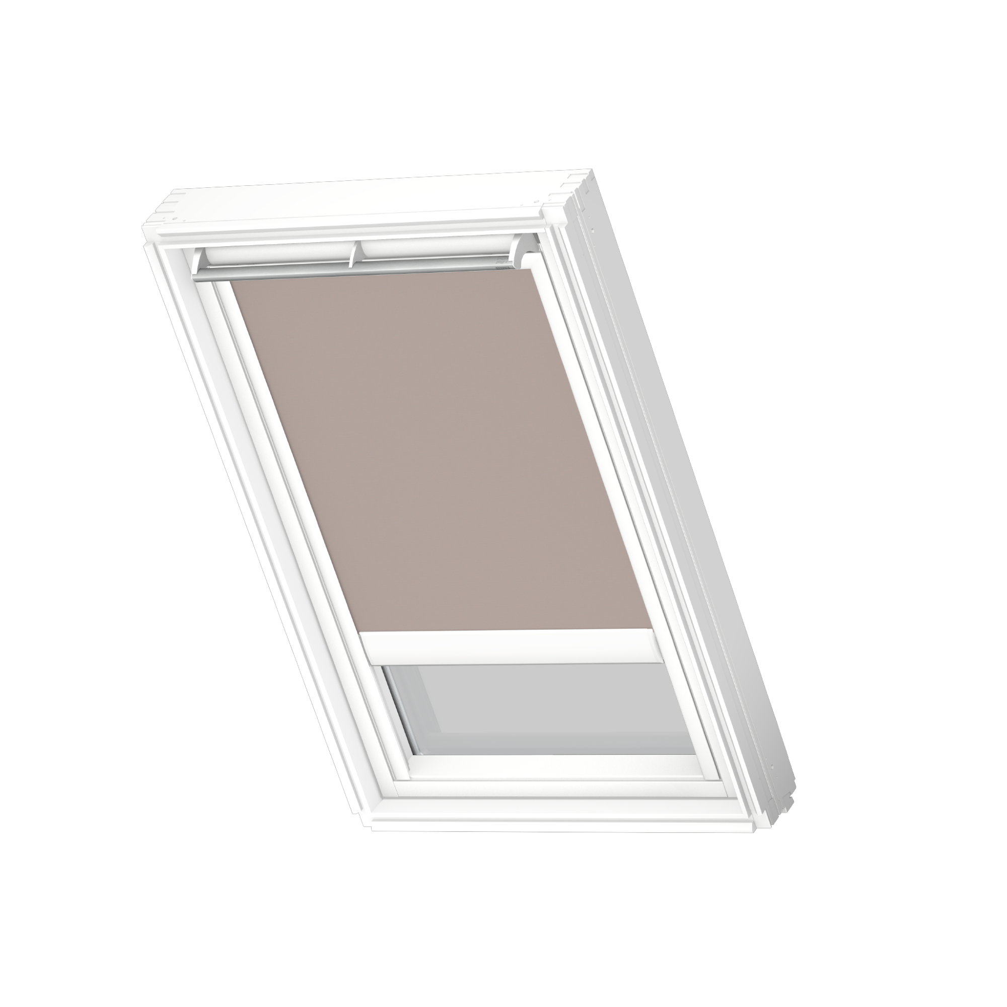 Store VELUX occultant électrique taupe clair DML MK04, cadre Blanc ...