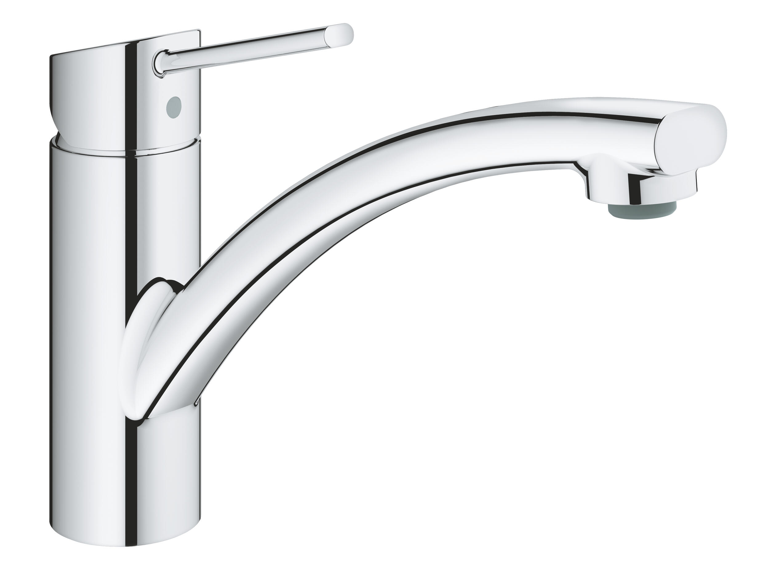 Grifo bimando de cocina caño medio GROHE Swift gris brillo | Leroy Merlin