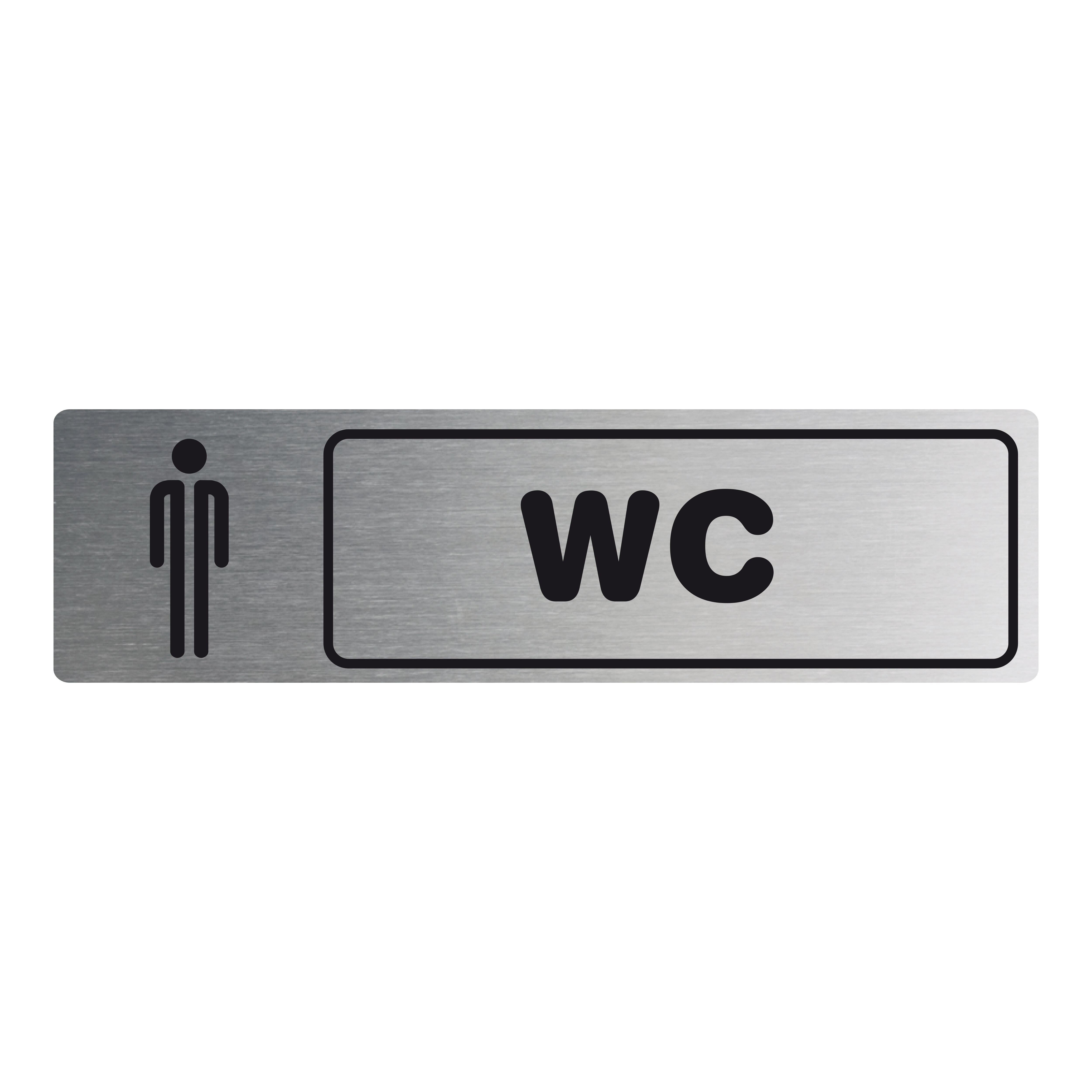 PLACA WC HOMEM 180x50mm | Obramat