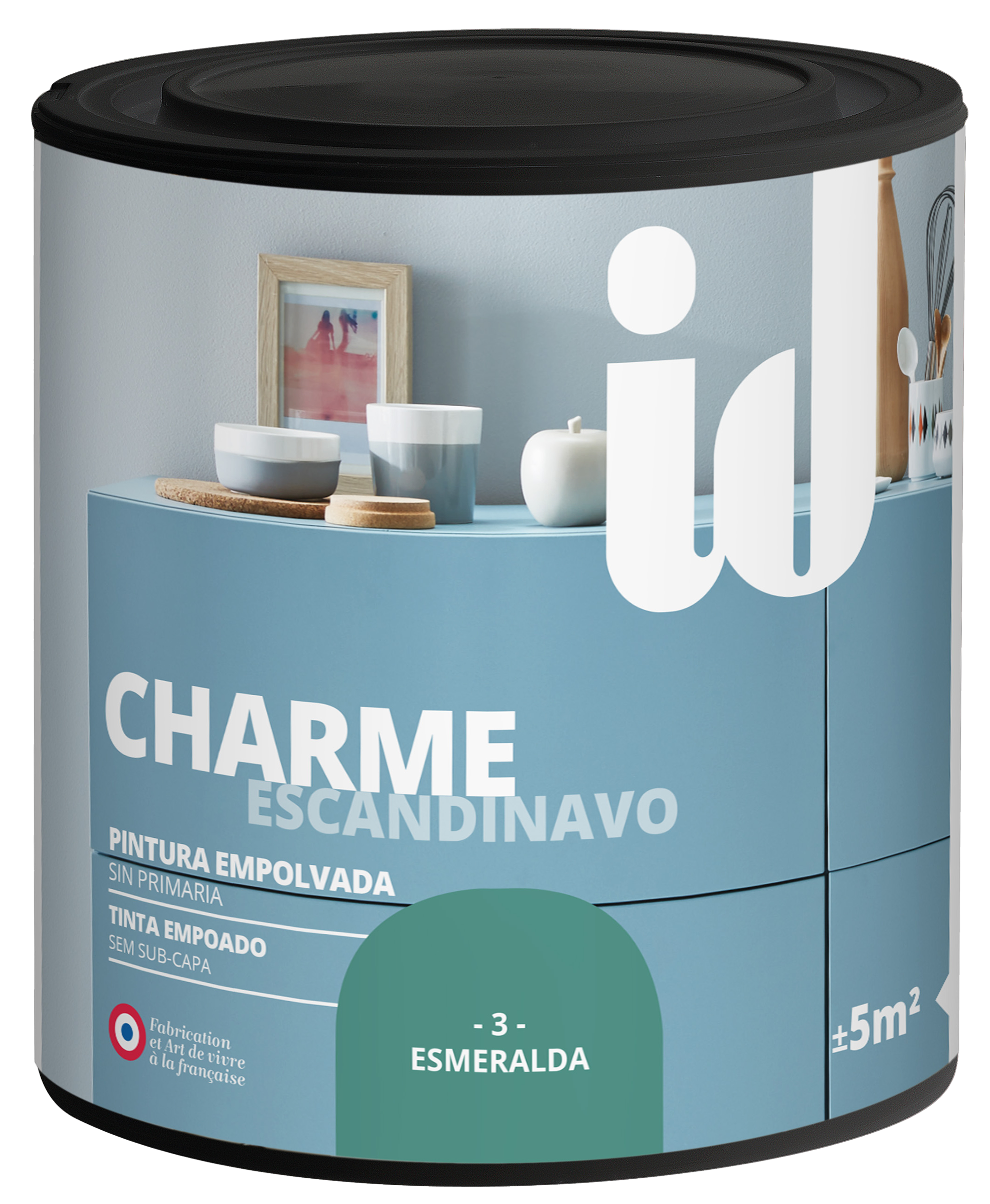 Pintura para mueble ID Charme en color verde esmeralda mate para ...