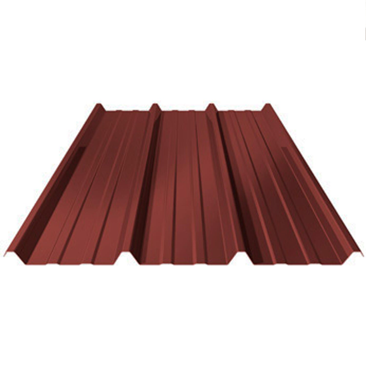 TOLE NERVUREE LAQUEE 63/100 250X105 ROUGE | Bricoman