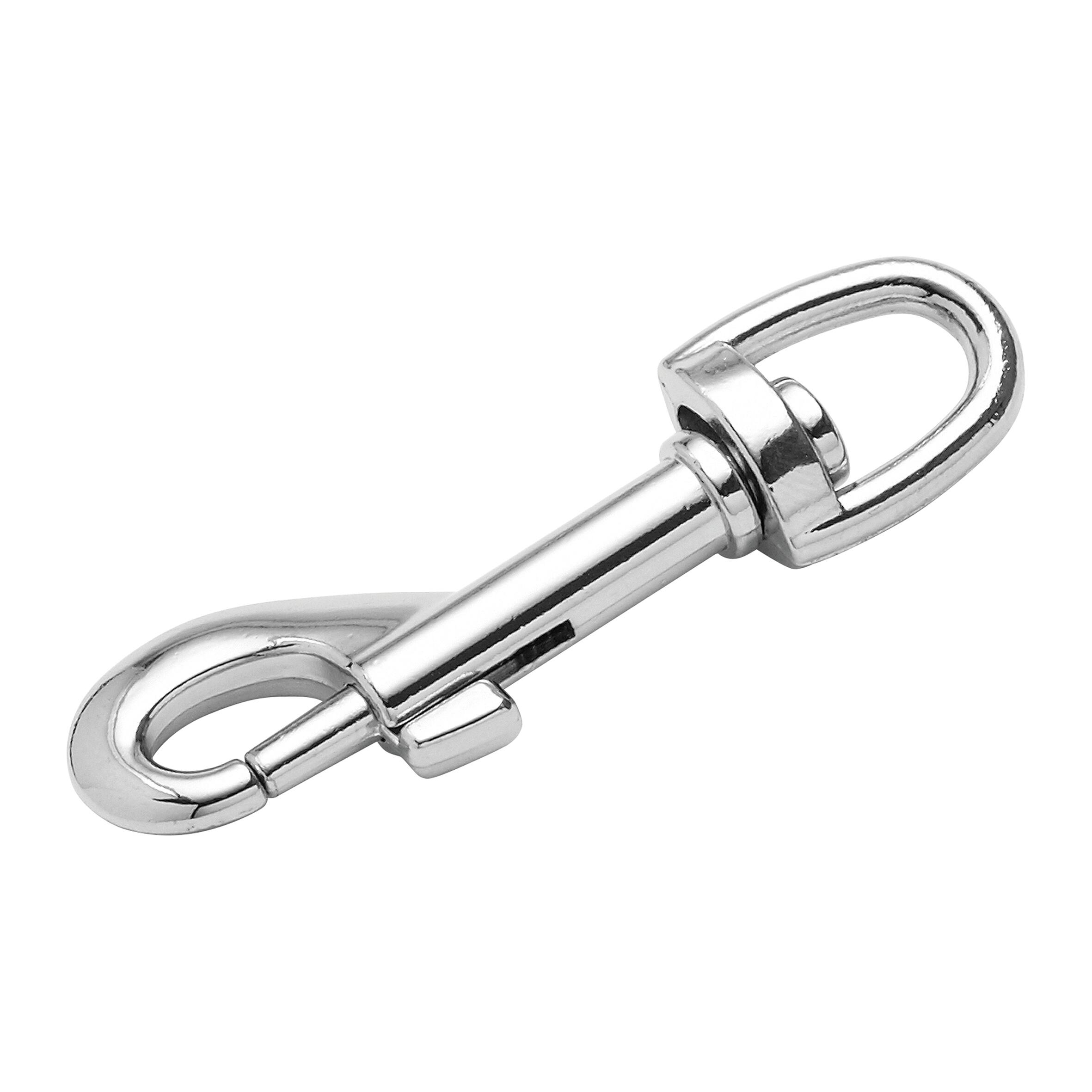 Moschettone STANDERS in zama nichelato Ø 10.0 x 63.0 mm 25.0 kg | Leroy ...