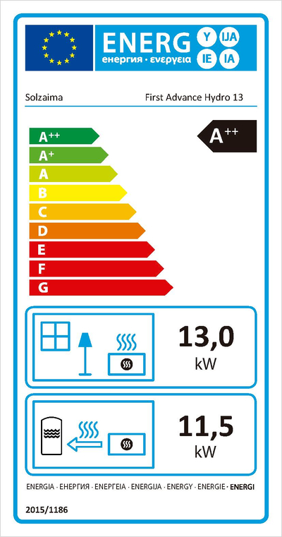 Hidroestufa de pellet REDPOD First Advance 13 kW burdeos | Leroy Merlin