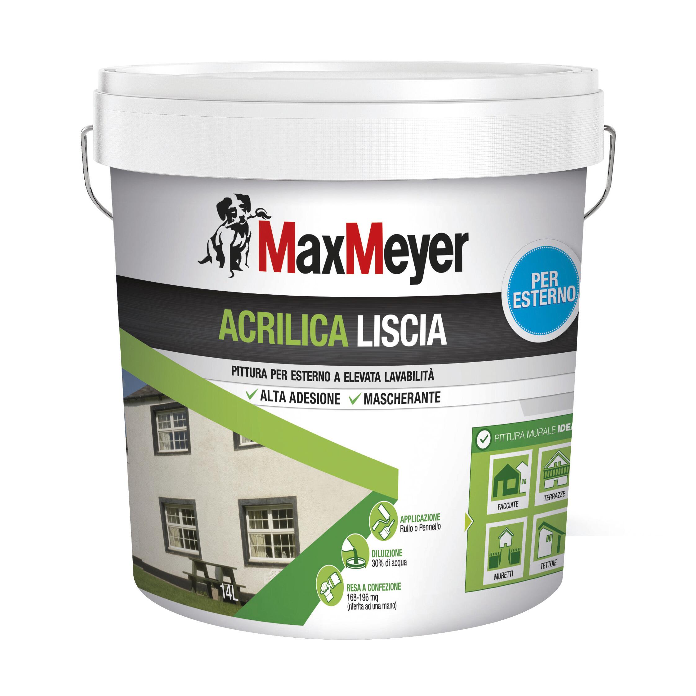 Pittura al quarzo per intonaco MAXMEYER Acrilica liscia bianco opaco ...