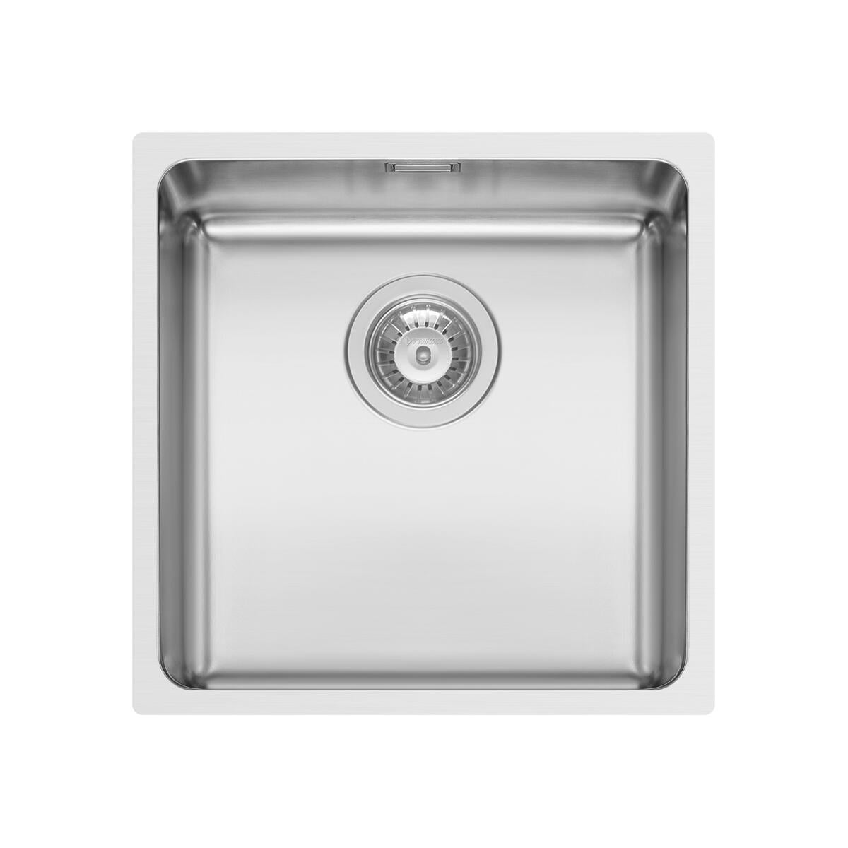 Lavello sottotop 1 vasca PYRAMIS Lume L 40 x L 40 cm argento | Leroy Merlin