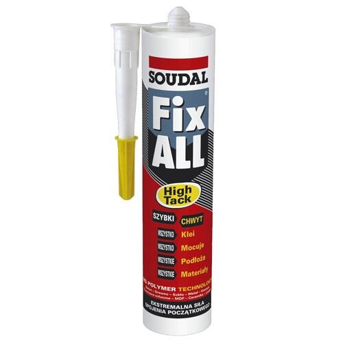 Uszczelniacz hybrydowy FIX ALL HIGH TACK 290 ml Biały SOUDAL - Leroy Merlin