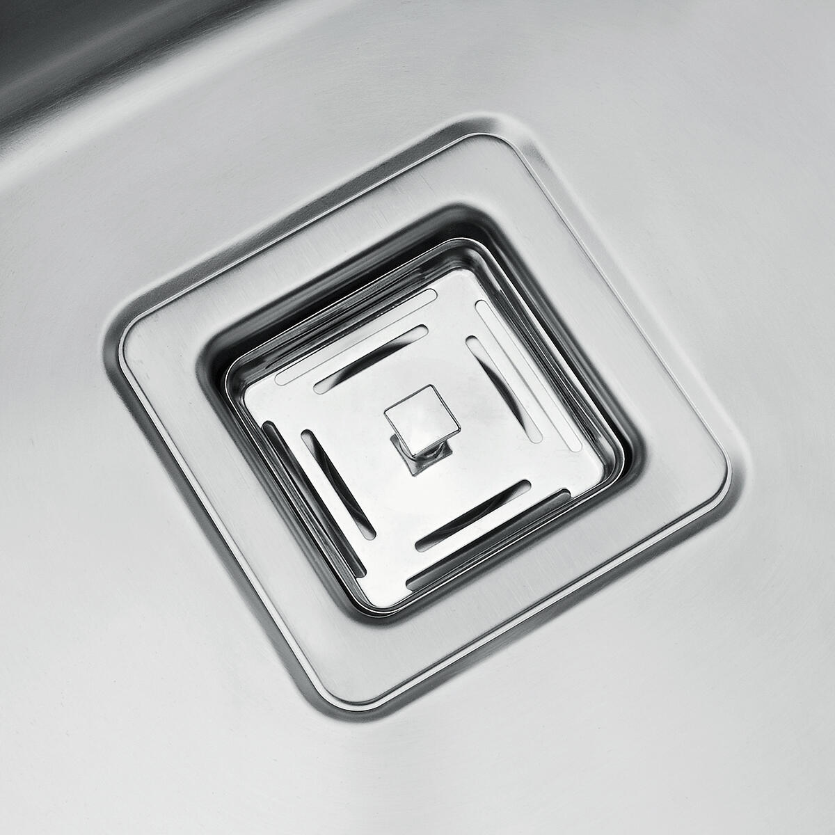 Lavello sottotop 1 vasca PYRAMIS Lume L 40 x L 40 cm argento | Leroy Merlin