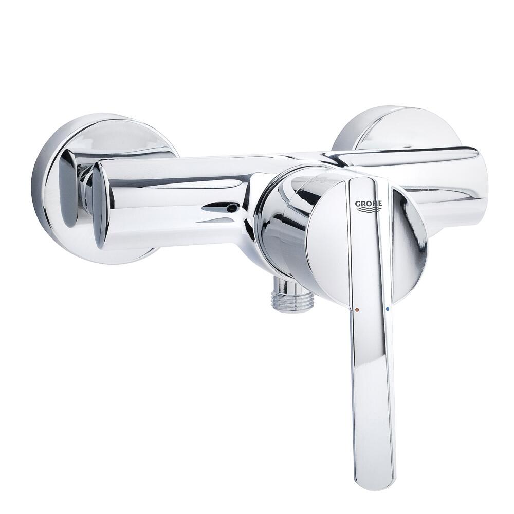 Grifo de ducha monomando GROHE Feel gris brillo Latón | Leroy Merlin